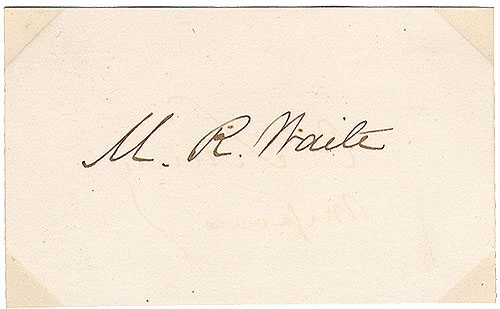 SIGNATURE - MORRISON R. WAITE, CHIEF JUSTICE OF THE SUPREME COURT ...