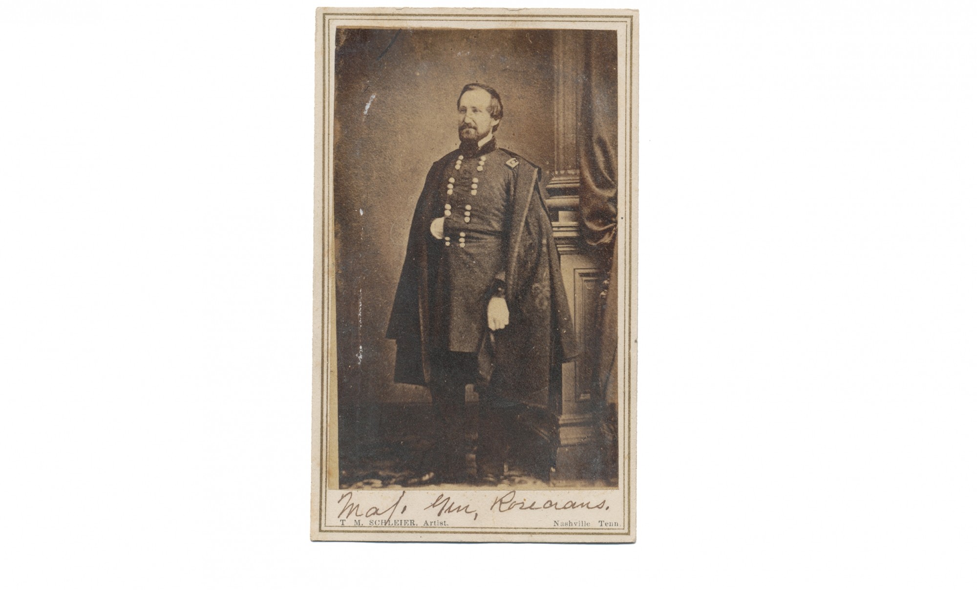 CDV OF GENERAL WILLIAM STARKE ROSECRANS — Horse Soldier