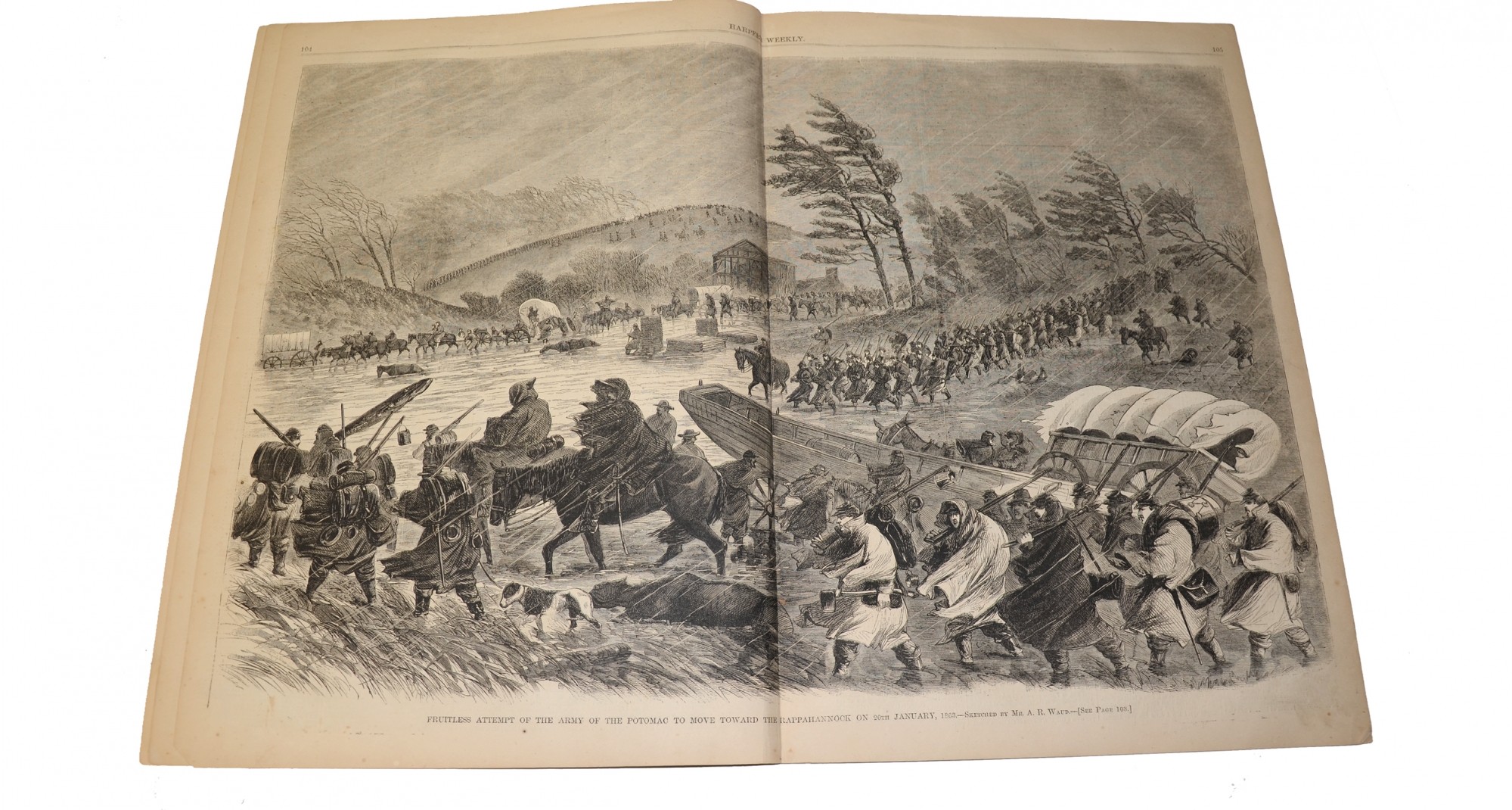 HARPER’S WEEKLY, NEW YORK FEBRUARY 14, 1863 – POTOMAC PICKETT GUARD ...