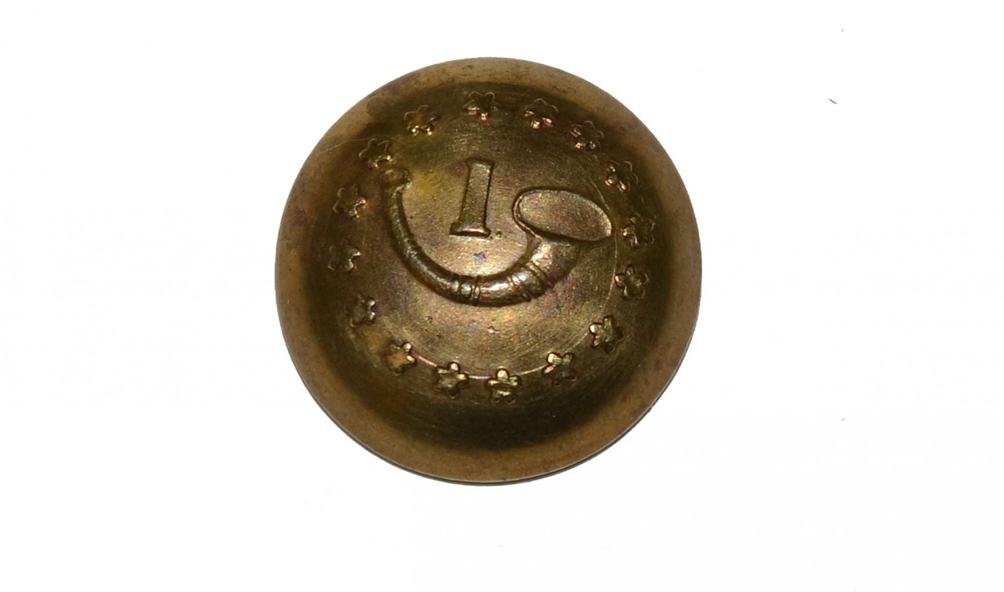 1st RIFLES BUTTON, CIRCA 1820-25 — Horse Soldier