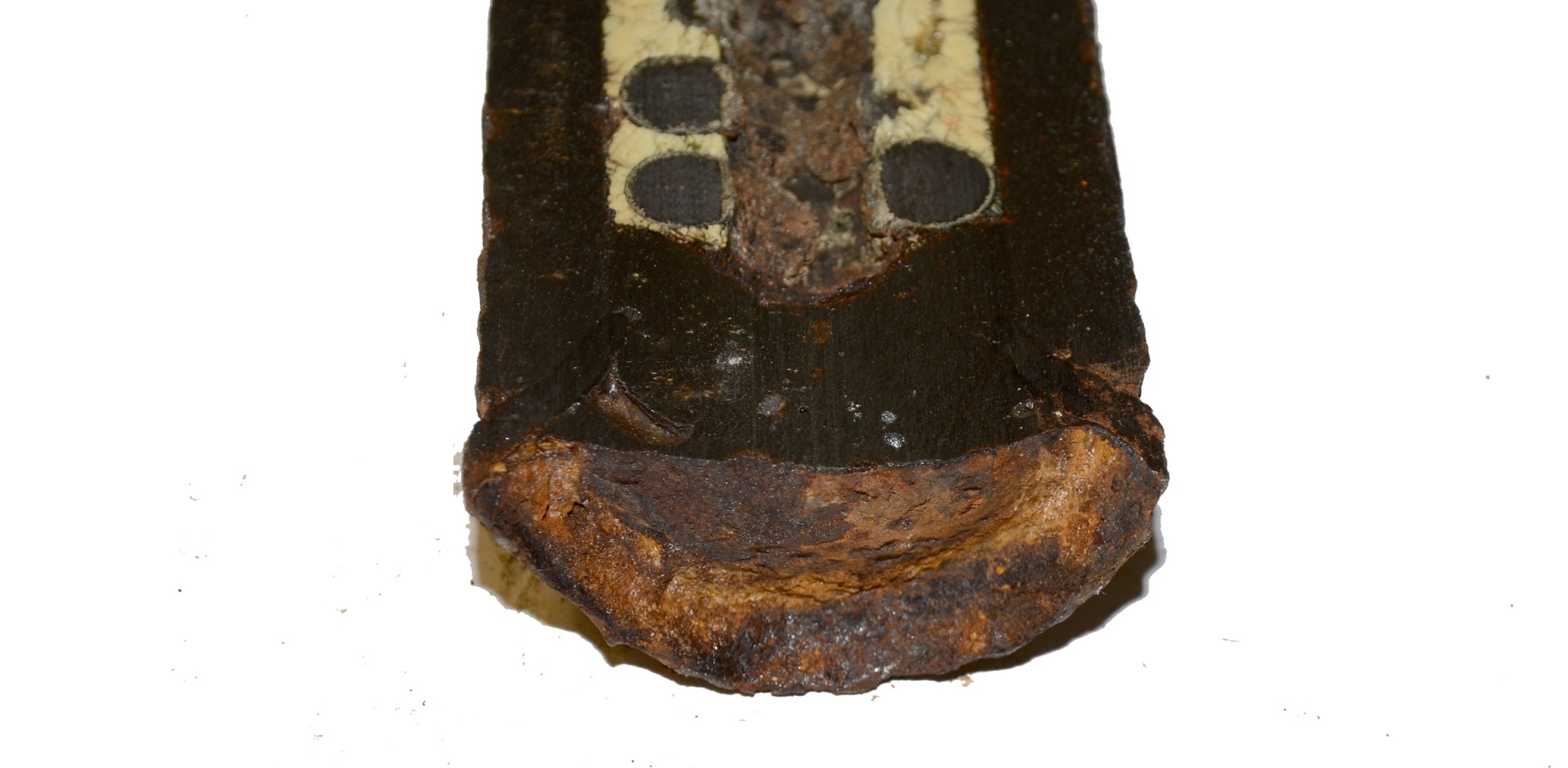 A SECTIONED CS 3” 10 POUND PARROT SHELL WITH BORMANN FUSE — Horse Soldier