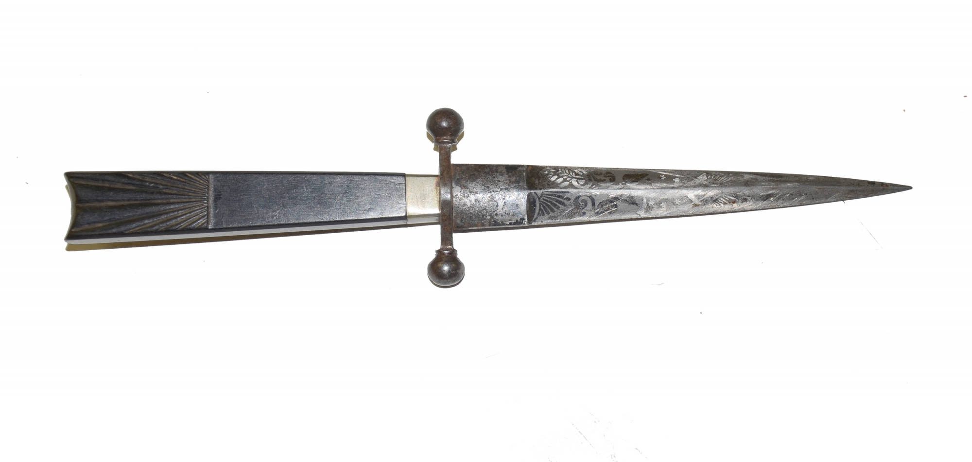 EBONY-HANDLED MASONIC DAGGER — Horse Soldier