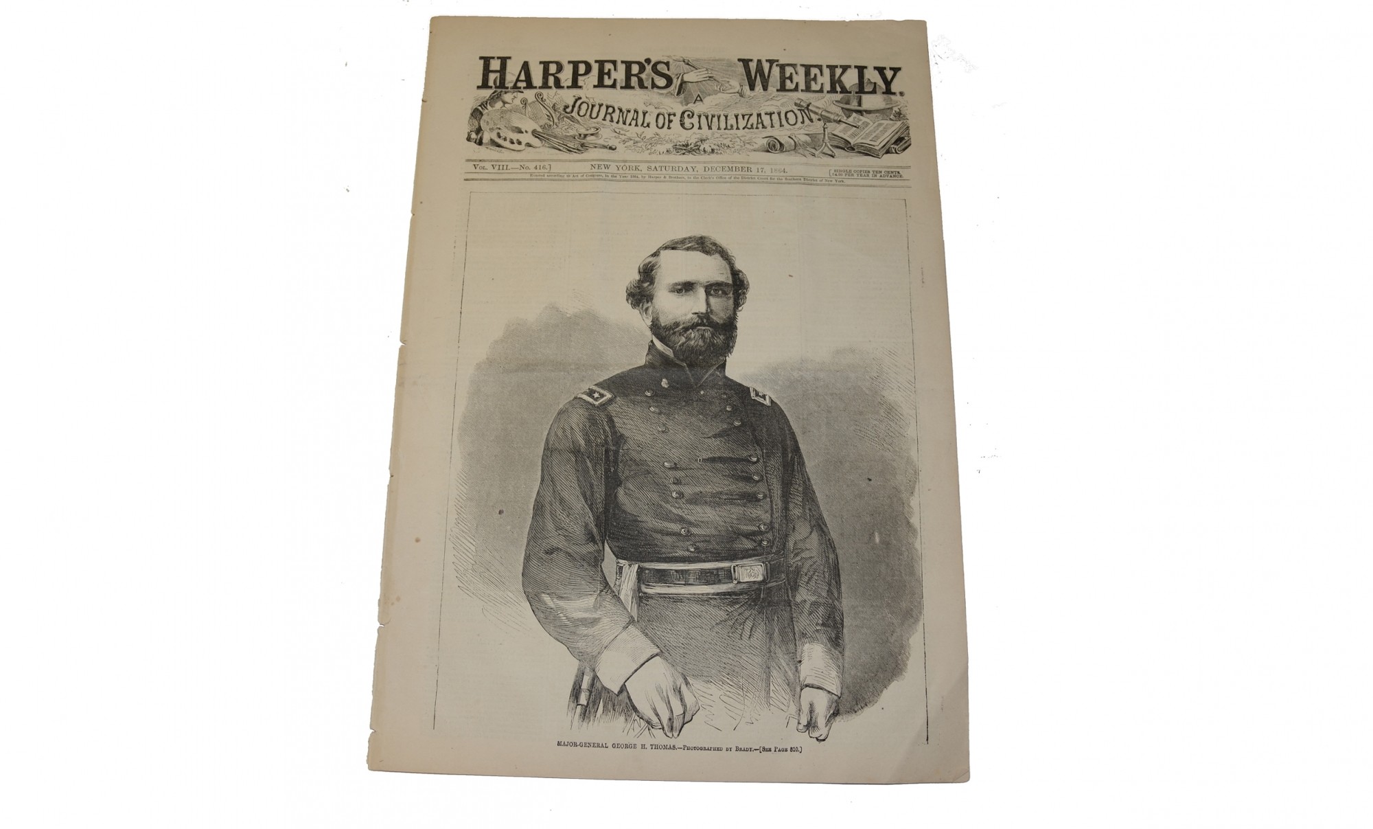 HARPER’S WEEKLY, NEW YORK, DECEMBER 17, 1864 - GEORGE THOMAS/W.T ...