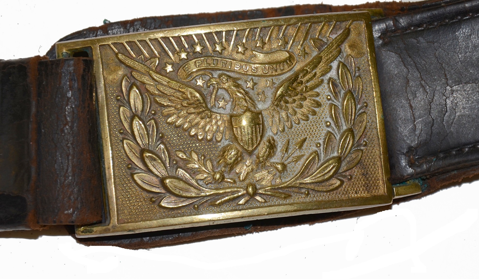 CIVIL WAR US MODEL 1851 CAVALRY OFFICER’S SWORD BELT WITH PLATE — Horse ...