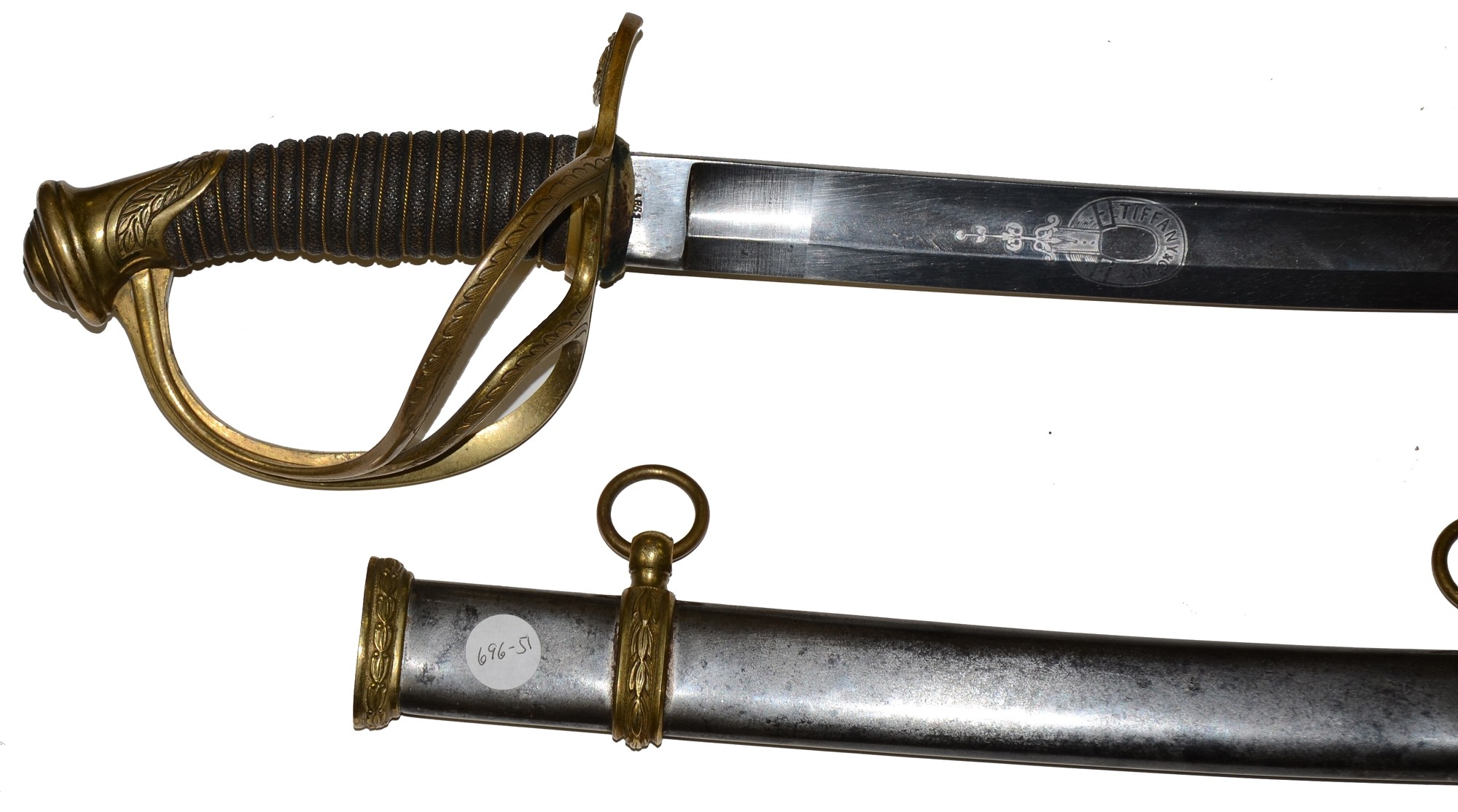 US MODEL 1860 CAVALRY OFFICER’S SABRE MANUFACTURED BY COLLINS AND ...