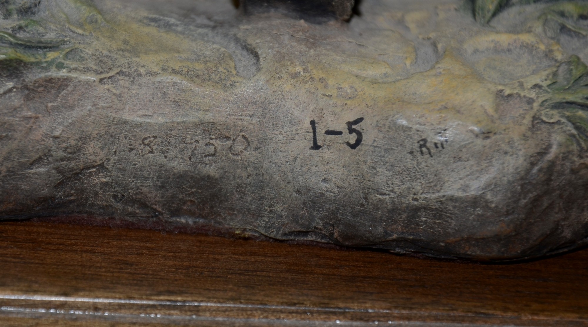 HAND PAINTED LIMITED EDITION COLD CAST BRONZE SCULPTURE OF NATHAN ...