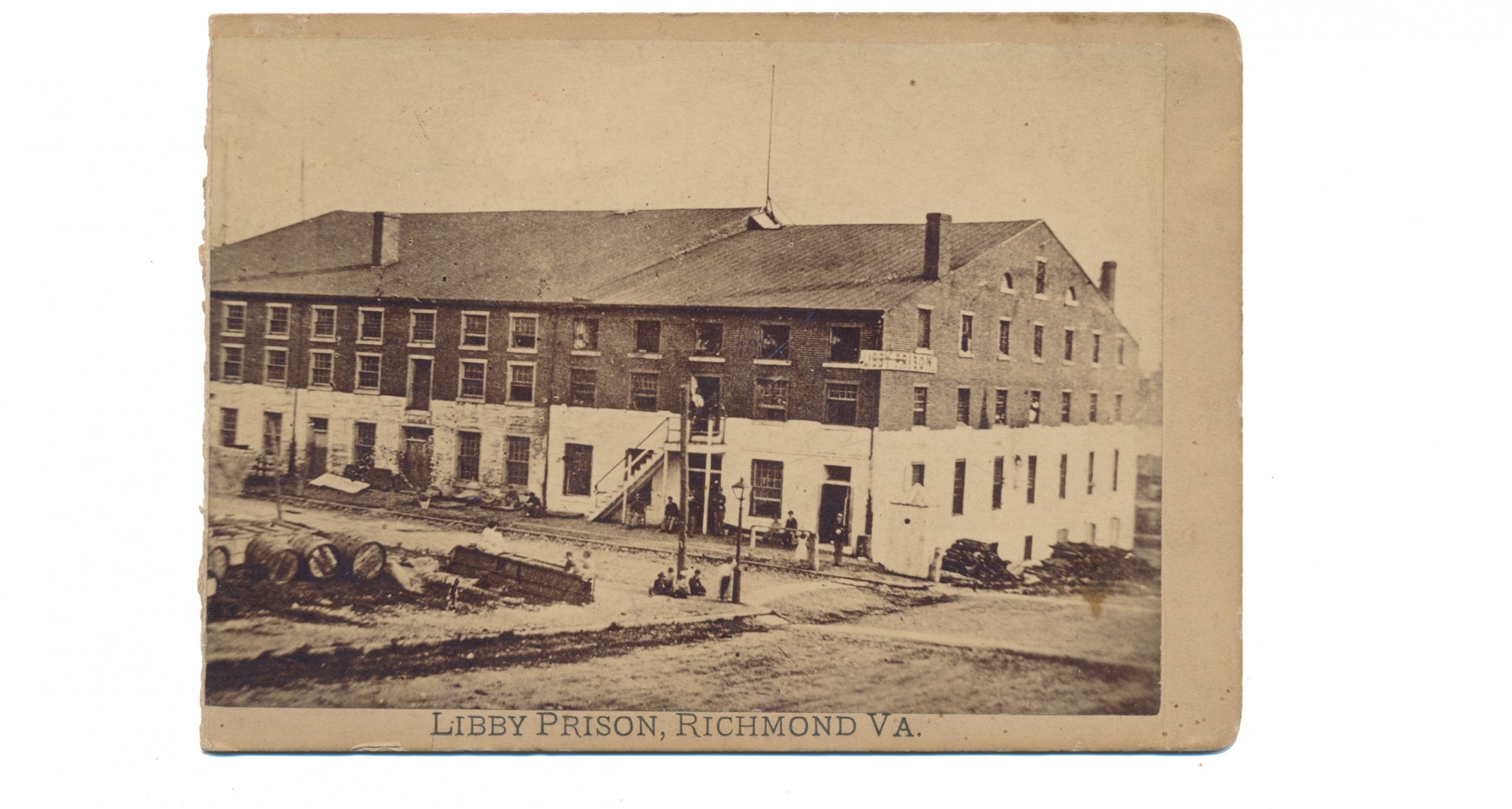 LIBBY PRISON CABINET CARD — Horse Soldier