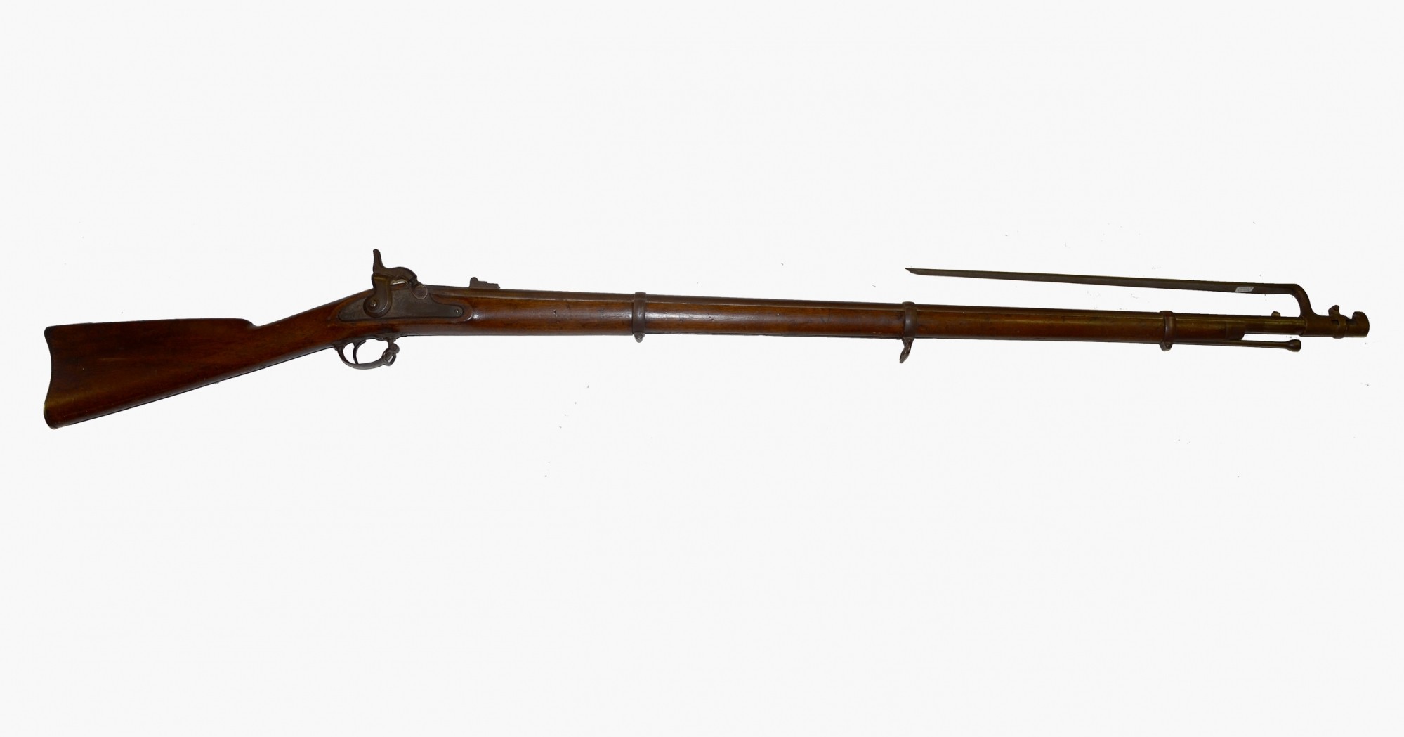 U. S. SPRINGFIELD M1863 TYPE I MUSKET DATED 1863, WITH BAYONET — Horse ...