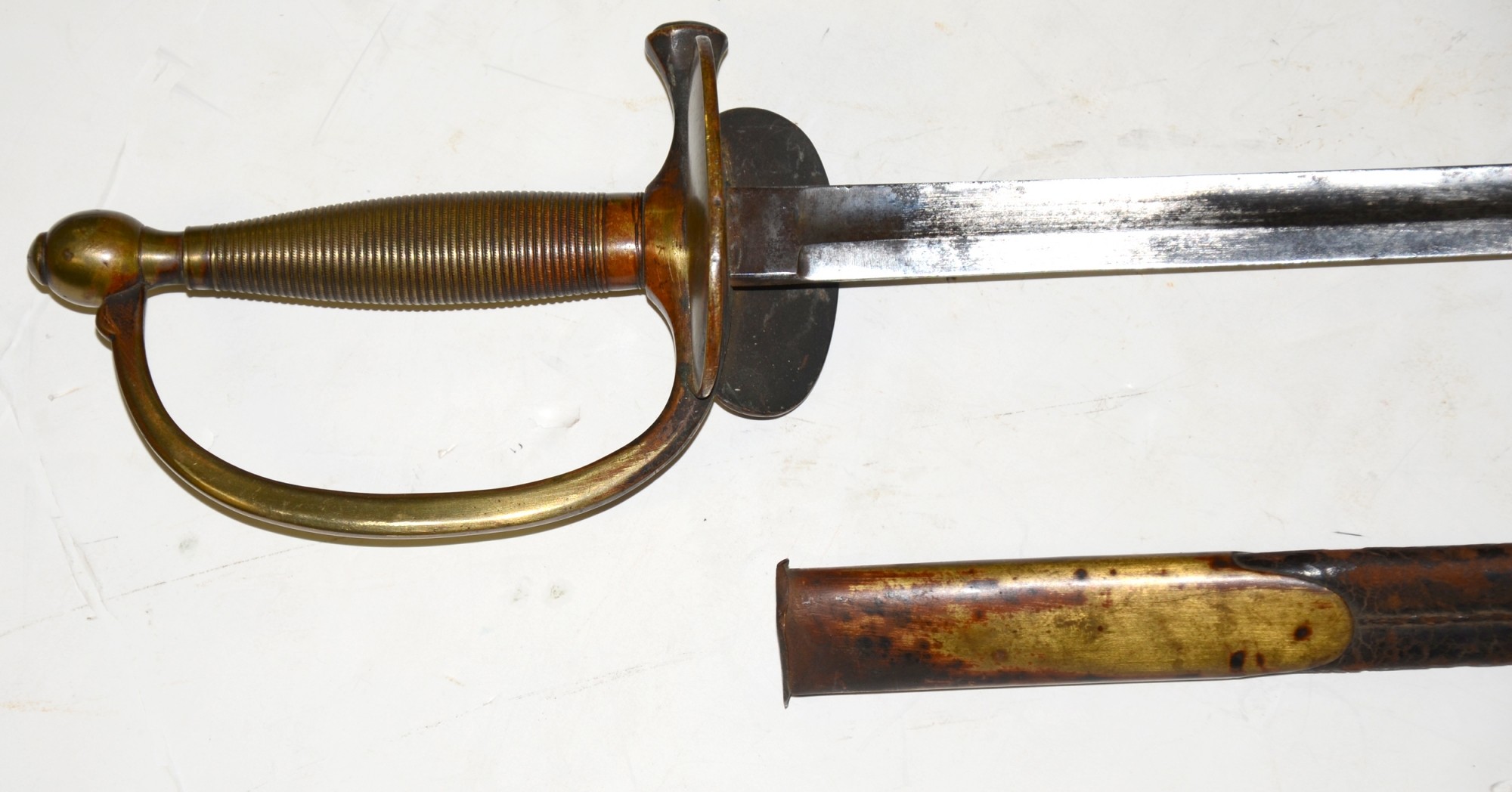 MODEL 1840 PATTERN UNITED STATES MARINE CORPS NCO SWORD WITH PARTIAL ...