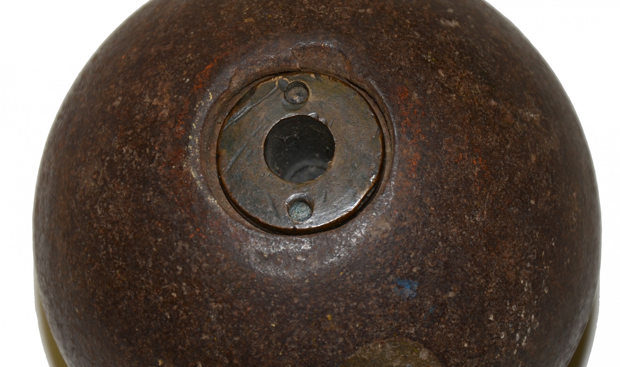 CS 4.52” 12-PDR SPHERICAL CASE SHOT, SIDE LOADER -- FROM GETTYSBURG ...