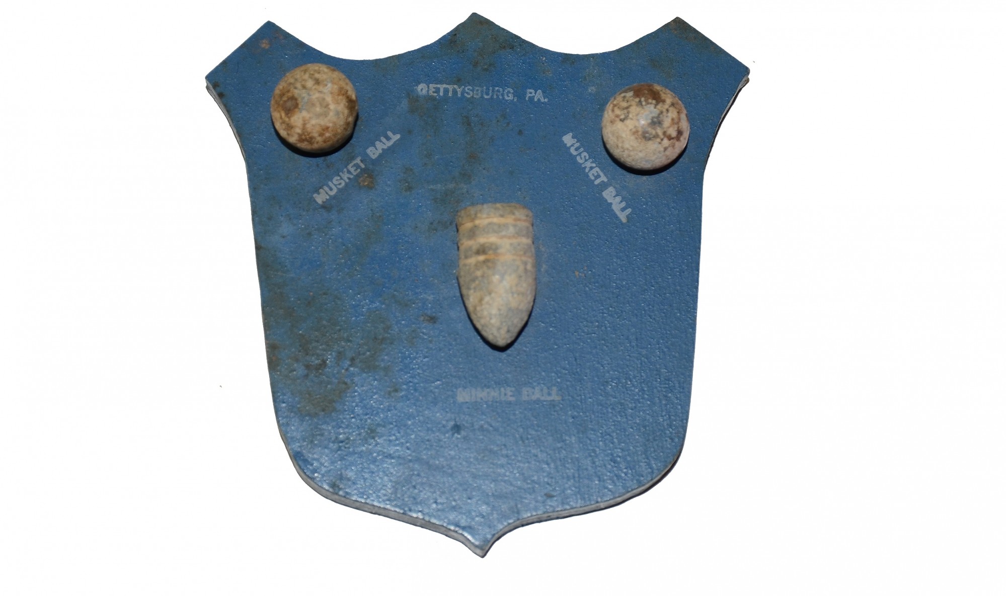 EARLY GETTYSBURG SOUVENIR BULLETS & WOOD FROM THE ELECTRIC MAP MUSEUM ...