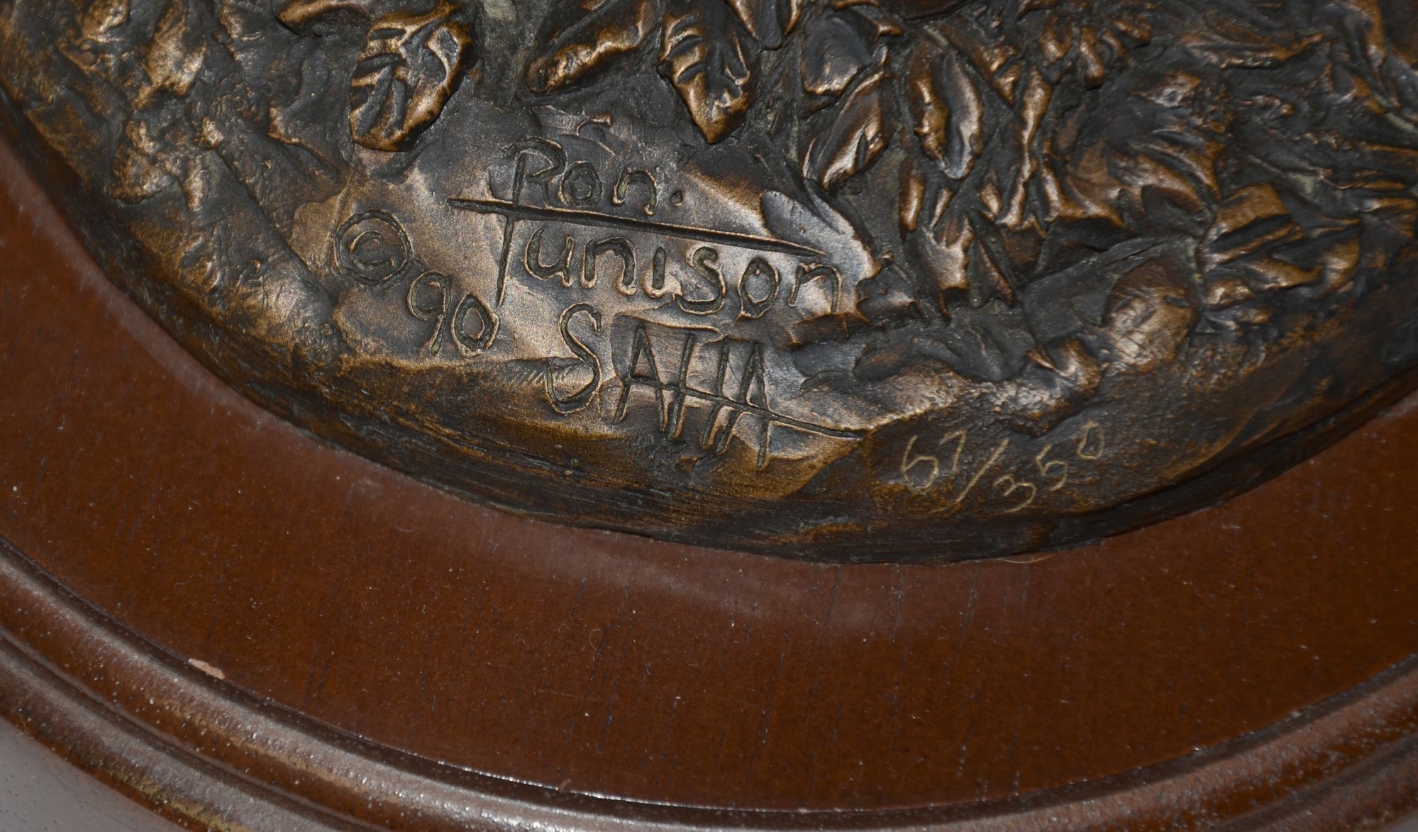 “DISMOUNTED REB” BRONZE SCULPTURE BY RON TUNISON — Horse Soldier