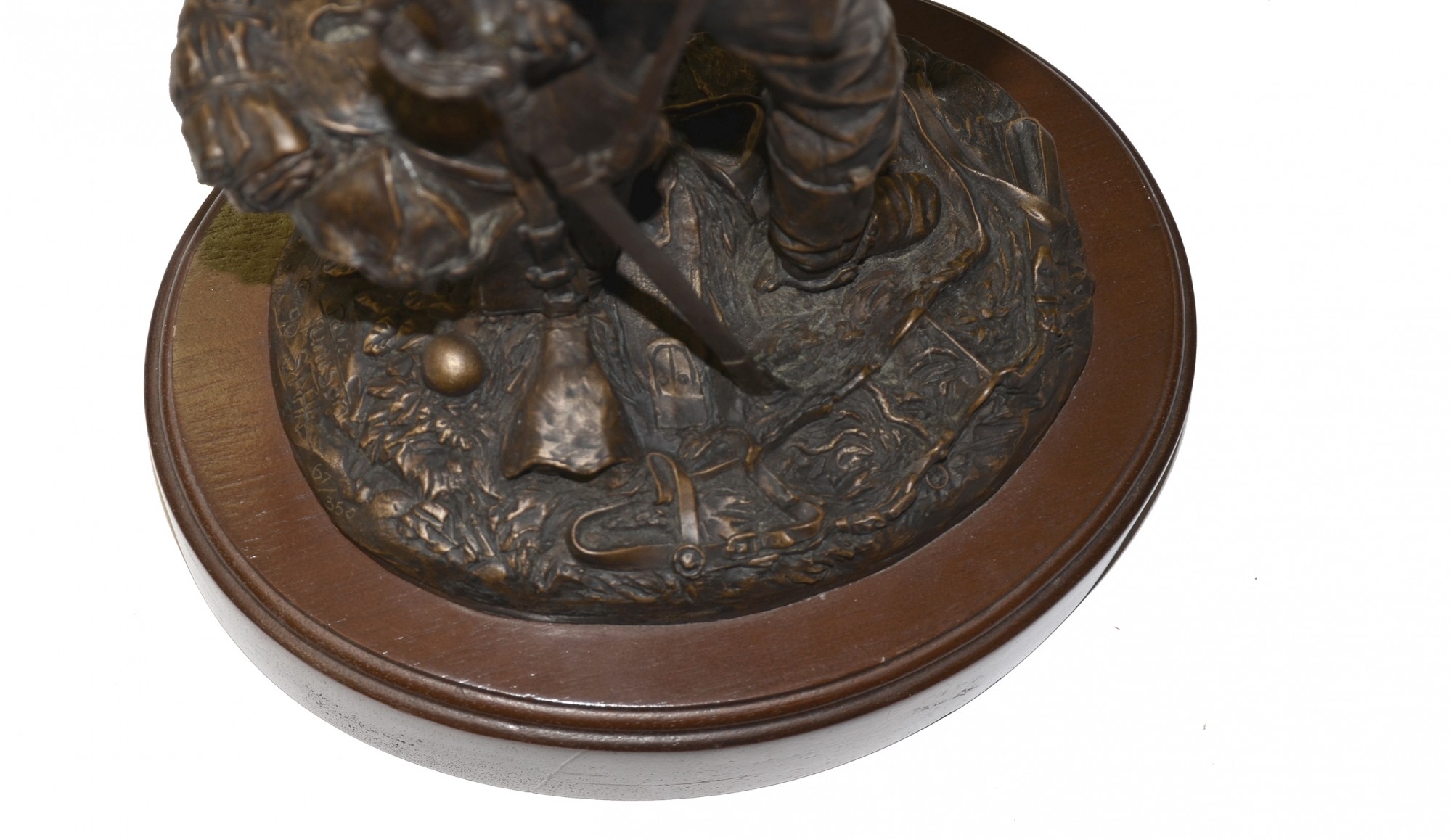 “DISMOUNTED REB” BRONZE SCULPTURE BY RON TUNISON — Horse Soldier