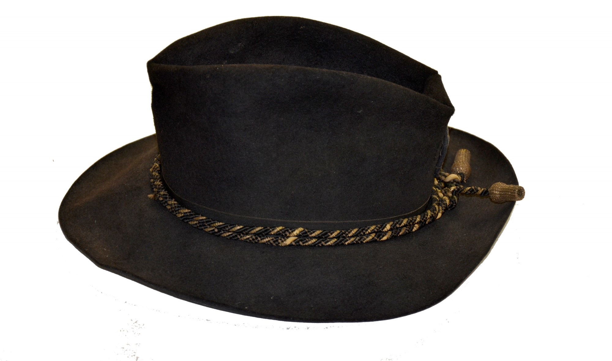 BLACK FELT GAR SLOUCH HAT — Horse Soldier