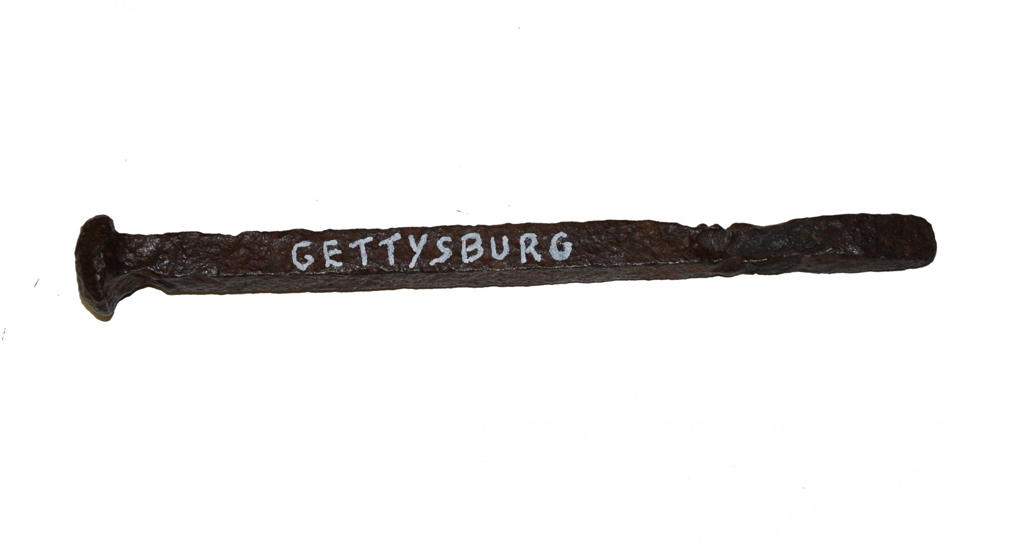 IRON STAKE RECOVERED FROM GETTYSBURG — Horse Soldier