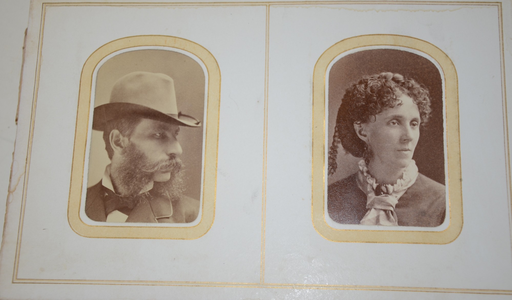 CDV ALBUM OF CIVILIAN IMAGES — Horse Soldier