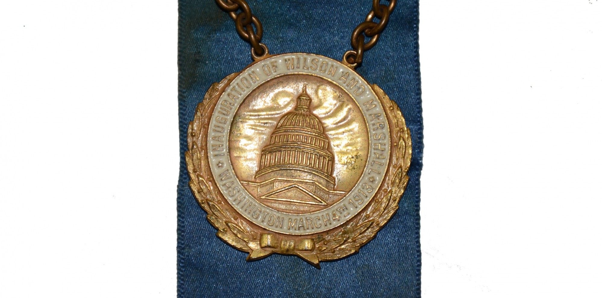 TAMMANY, INAUGURATION OF WILSON BADGE, 1913 — Horse Soldier