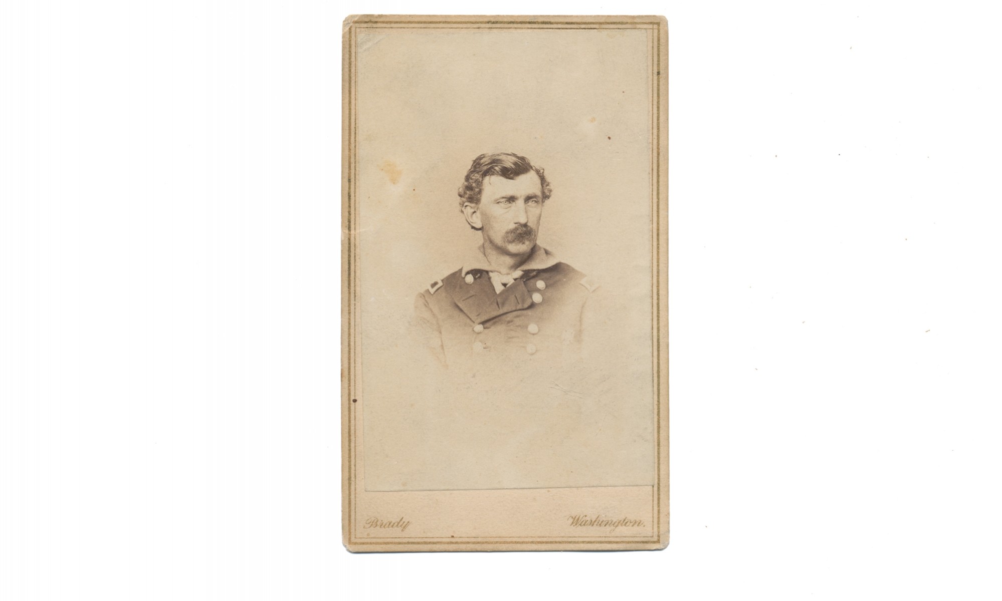 BUST VIEW CDV OF MEDAL OF HONOR WINNER GEORGE MALTBY LOVE — Horse Soldier