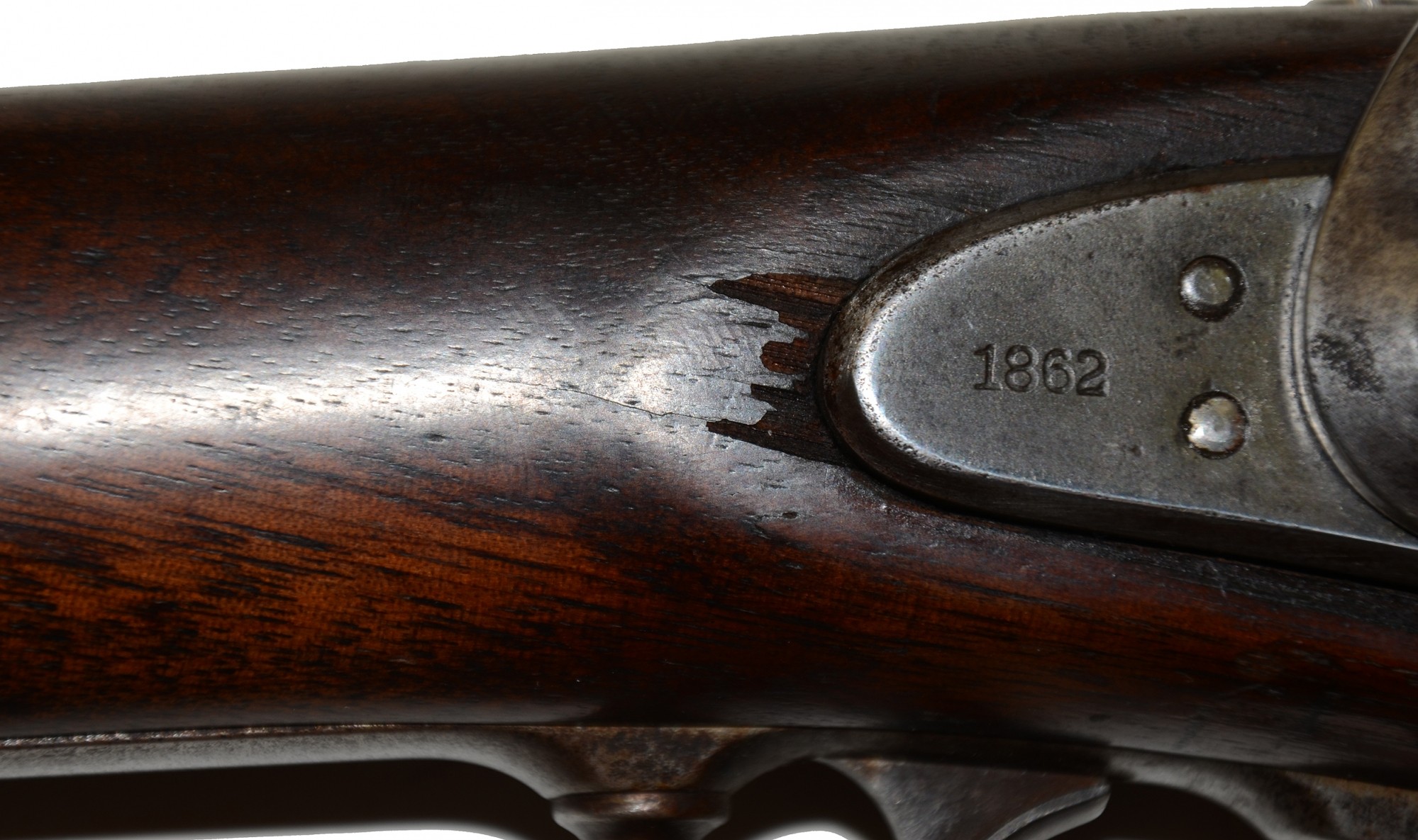 CONTRACT MODEL 1861 .58 CALIBER WINDSOR LOCKS MUSKET DATED 1862 — Horse ...