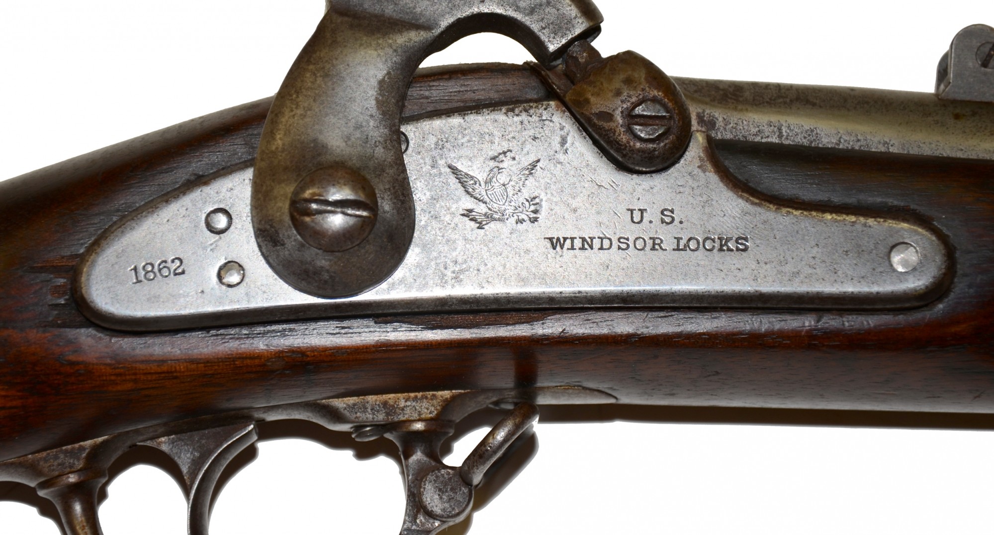 CONTRACT MODEL 1861 .58 CALIBER WINDSOR LOCKS MUSKET DATED 1862 — Horse ...