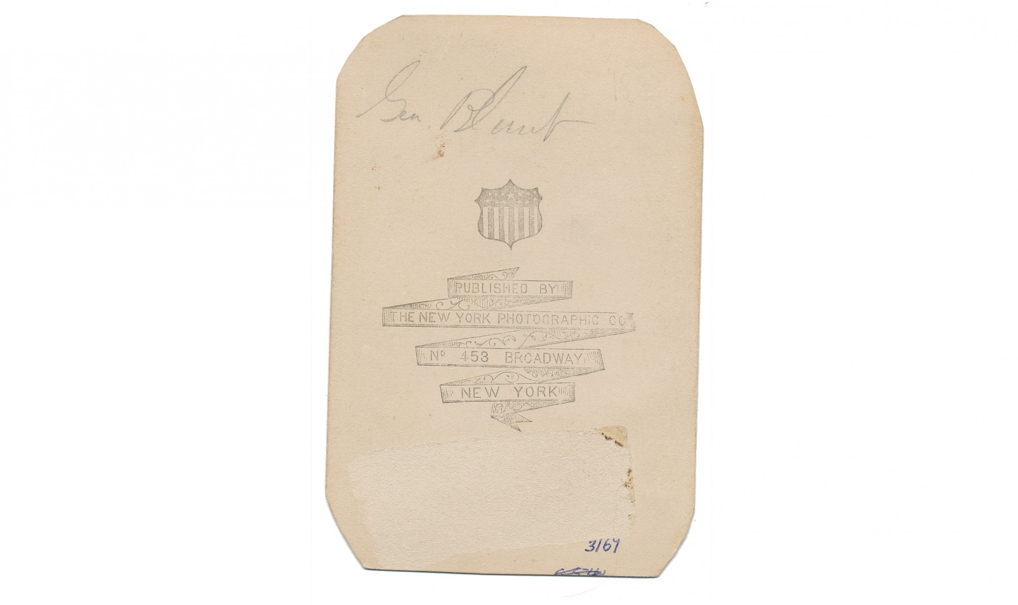 WARTIME LITHOGRAPH OF MAJOR GENERAL JAMES G. BLUNT — Horse Soldier