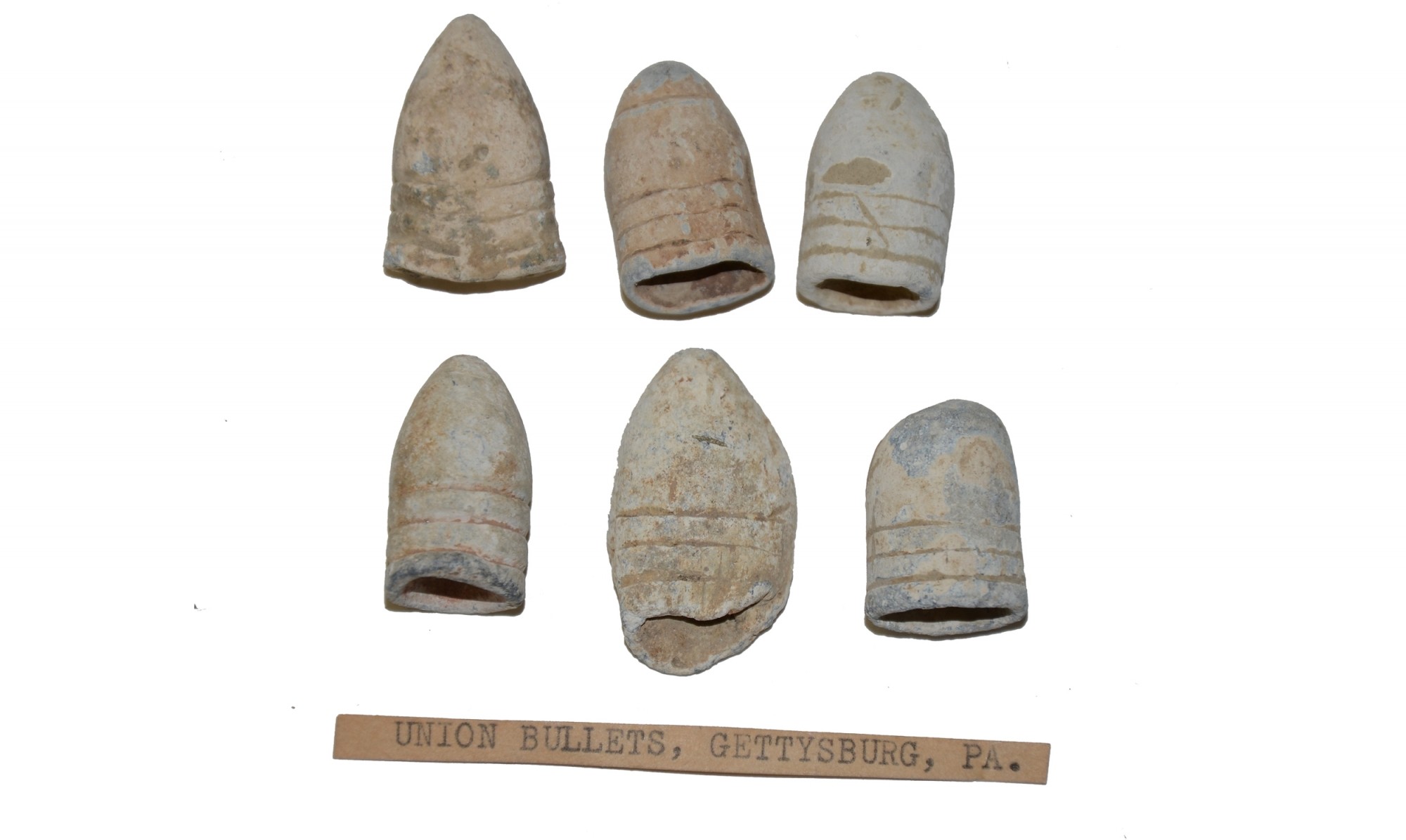SIX FIRED BULLETS FROM GETTYSBURG - SHIELDS MUSEUM COLLECTION — Horse ...