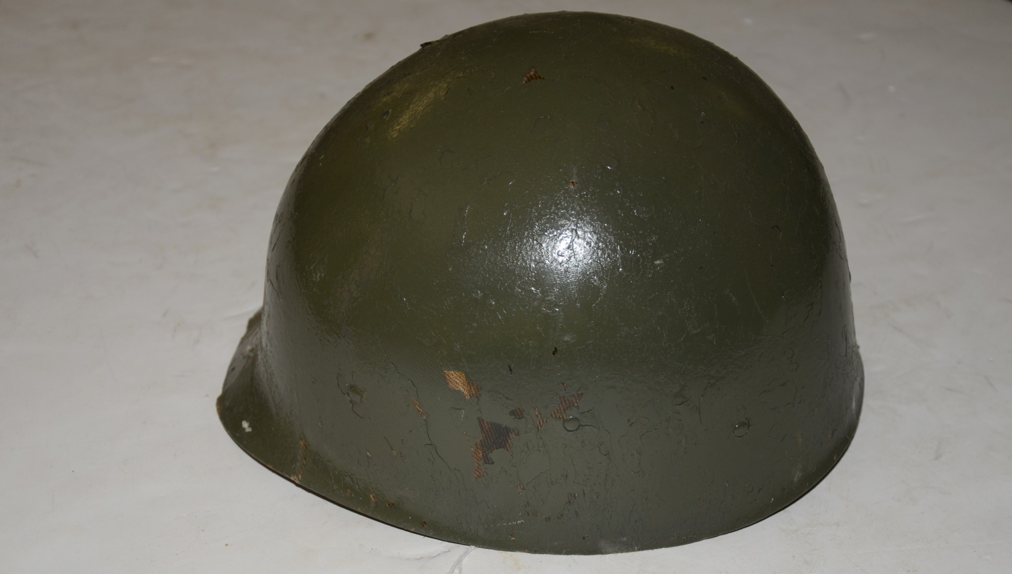 WORLD WAR TWO M1 HELMET WITH POST-WAR COVER & LINER — Horse Soldier