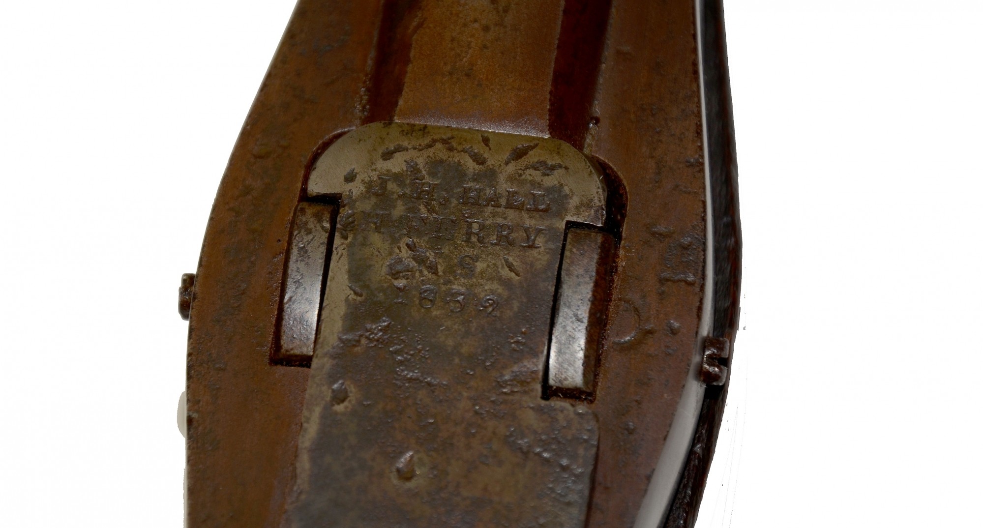 HALL’S MODEL 1819 HARPER’S FERRY CONVERSION PERCUSSION RIFLE DATED 1832 ...