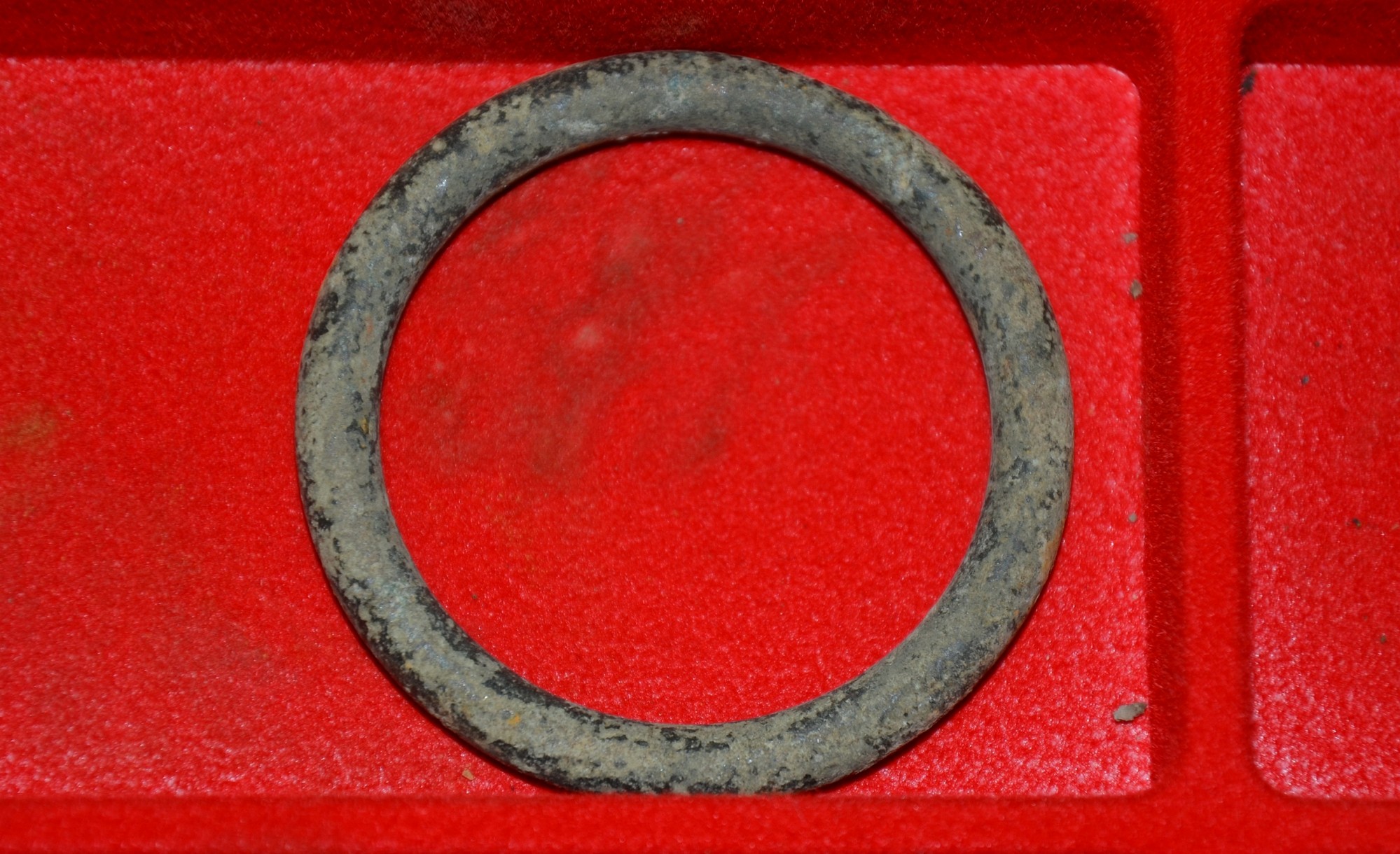 US/CS BRASS CAVALRY “O” RING, RECOVERED NEAR WILLOUGHBY RUN ...