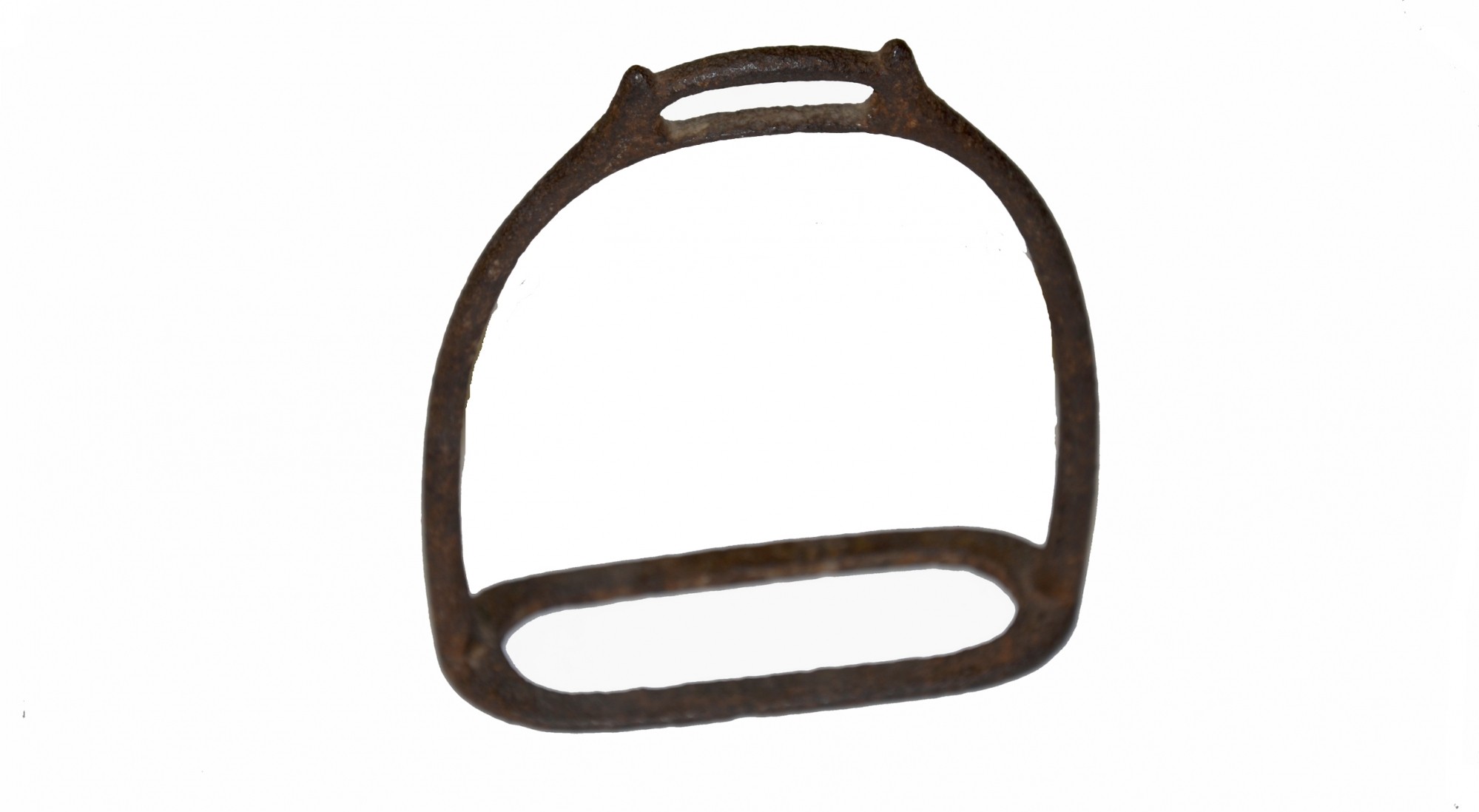 SINGLE EXCAVATED MILITARY-STYLE STIRRUP FROM THE SHIELDS MUSEUM IN ...
