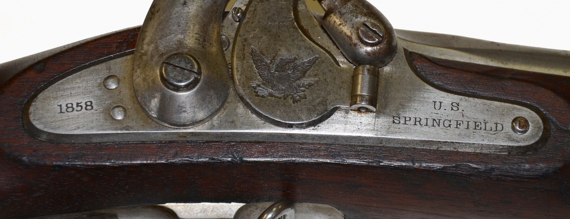 BEAUTIFUL SPRINGFIELD M1855 PERCUSSION RIFLE-MUSKET, DATED 1858 — Horse ...