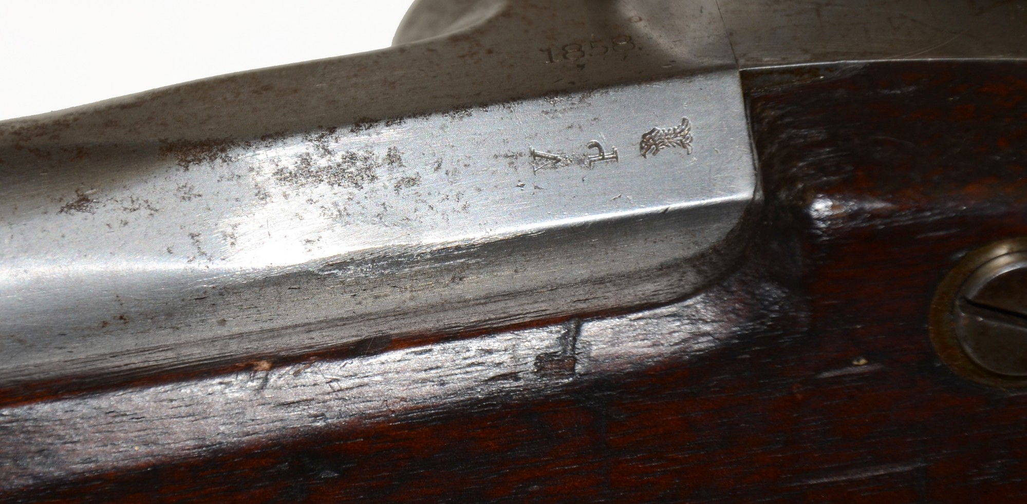 BEAUTIFUL SPRINGFIELD M1855 PERCUSSION RIFLE-MUSKET, DATED 1858 — Horse ...