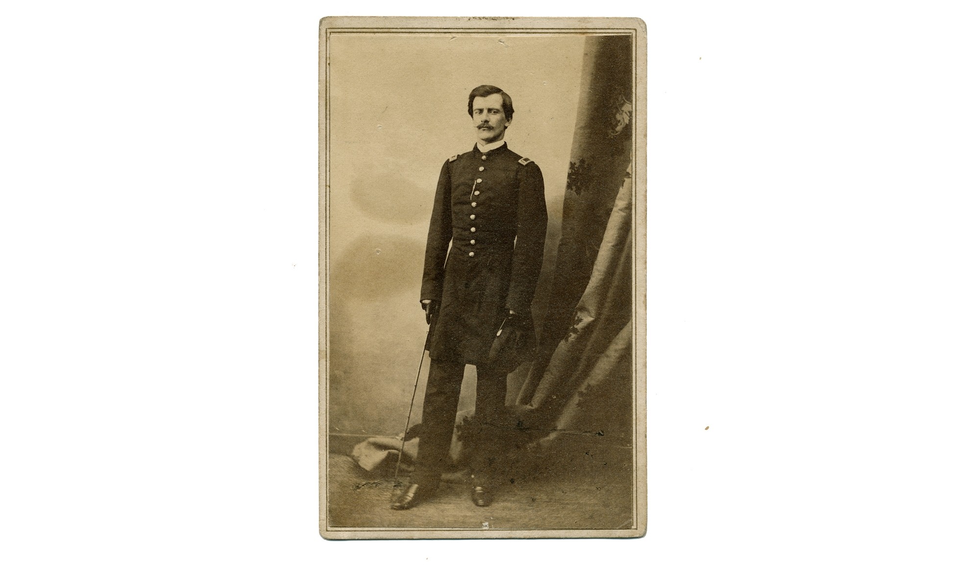 PRE-WAR CDV OF CONFEDERATE GENERAL JOHN PEGRAM — Horse Soldier