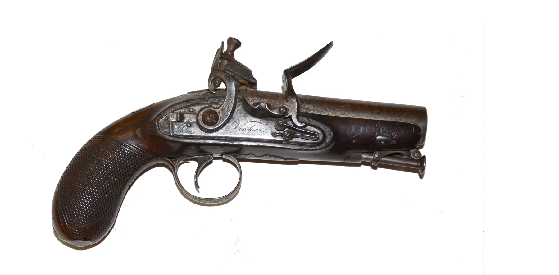 C. 1845 “VICKERS” DUBLIN FLINTLOCK PISTOL — Horse Soldier
