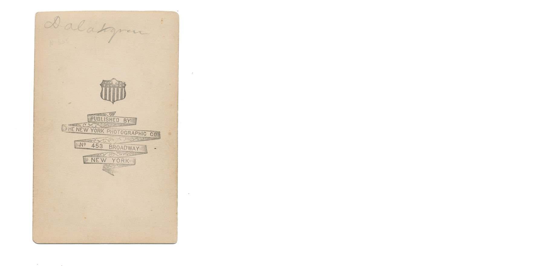 CDV WARTIME LITHOGRAPH OF REAR ADMIRAL JOHN A. DAHLGREN — Horse Soldier