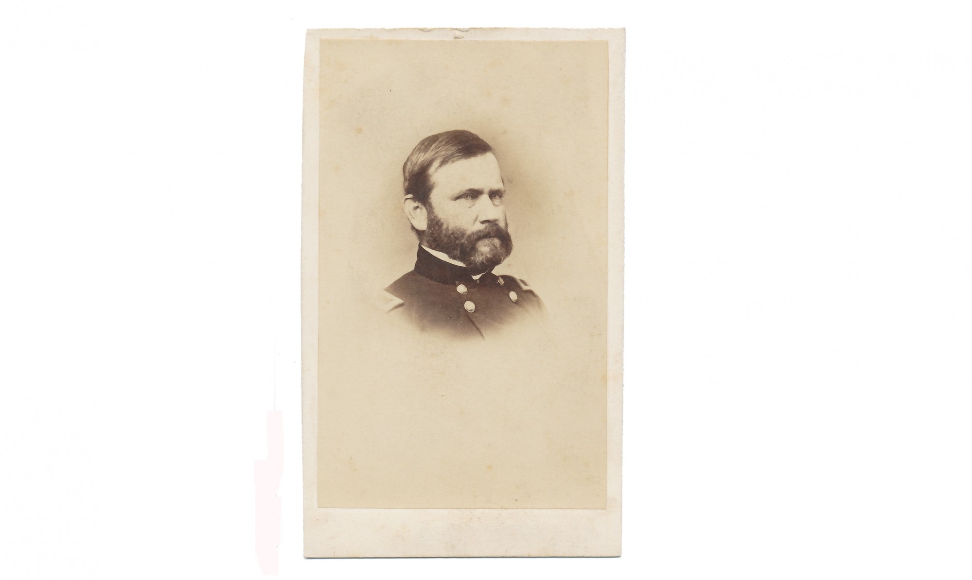 BUST VIEW CDV OF MAJOR GENERAL WILLIAM B. FRANKLIN — Horse Soldier