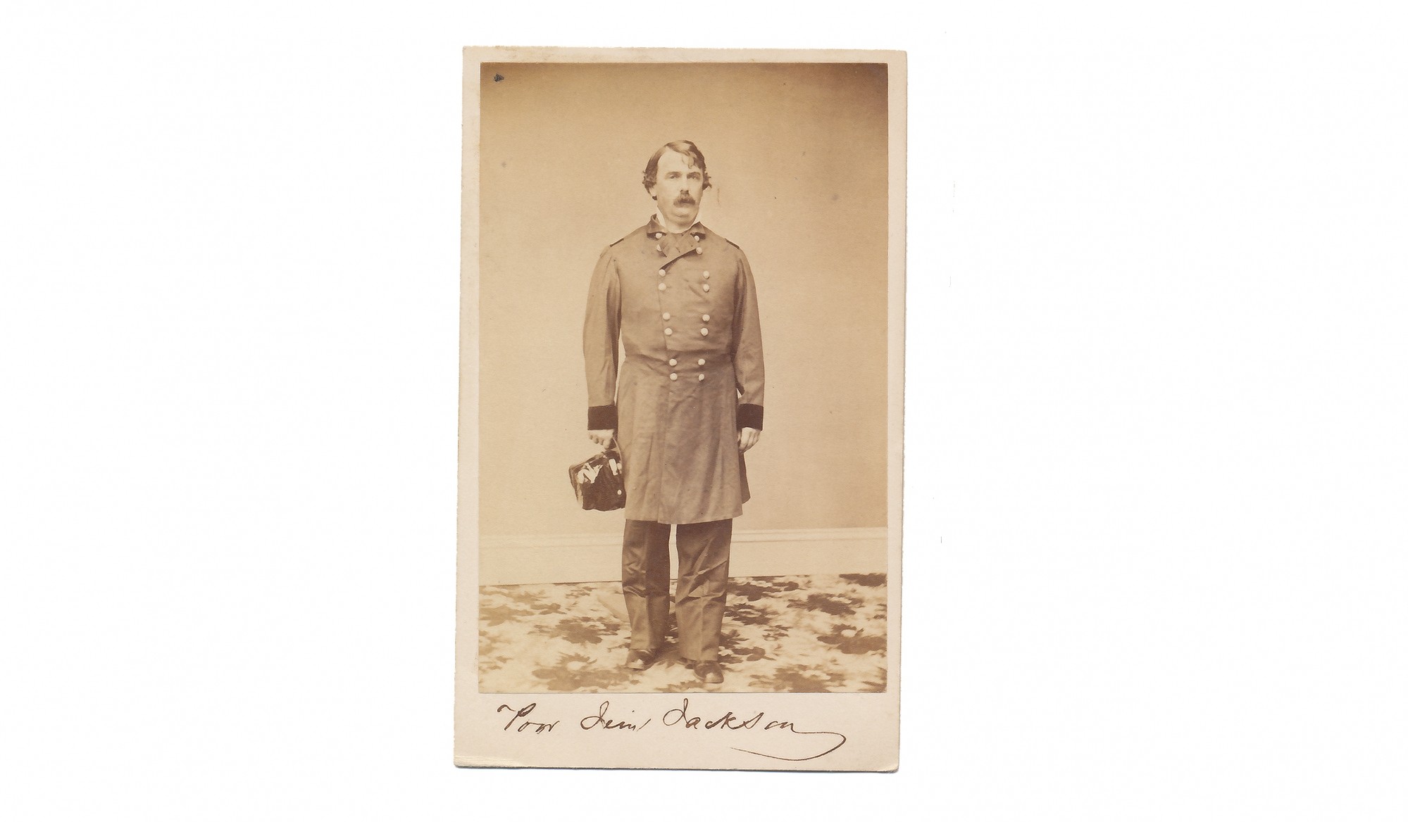 FULL STANDING CDV OF GENERAL JAMES S. JACKSON KILLED AT PERRYVILLE ...