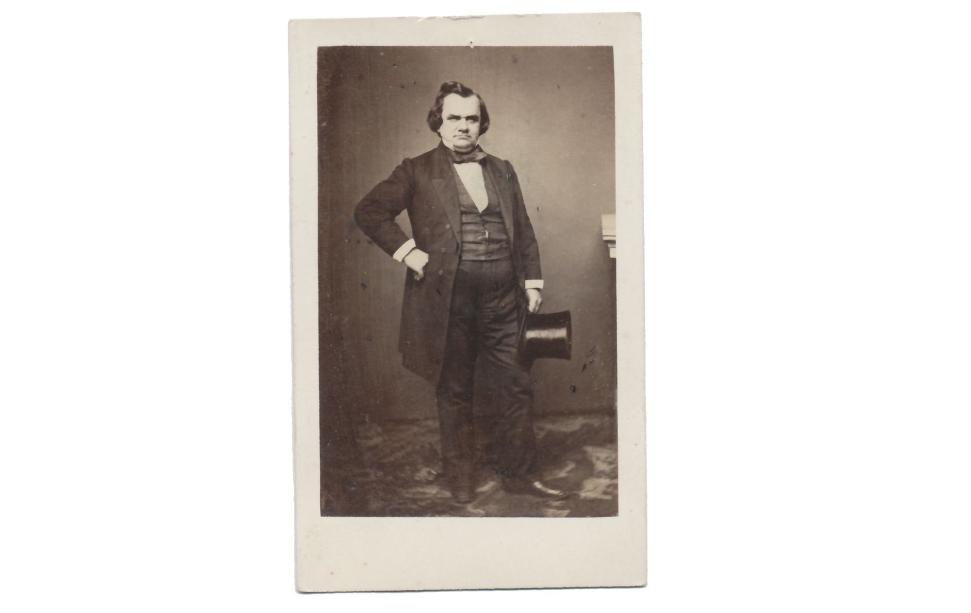 FULL STANDING CDV OF STEPHEN A. DOUGLAS - THE LITTLE GIANT — Horse Soldier