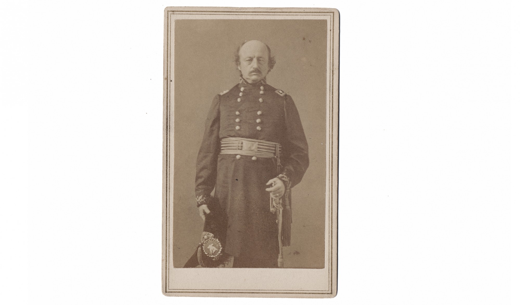 CDV OF MAJOR GENERAL BENJAMIN BUTLER TAKEN IN NEW ORLEANS — Horse Soldier