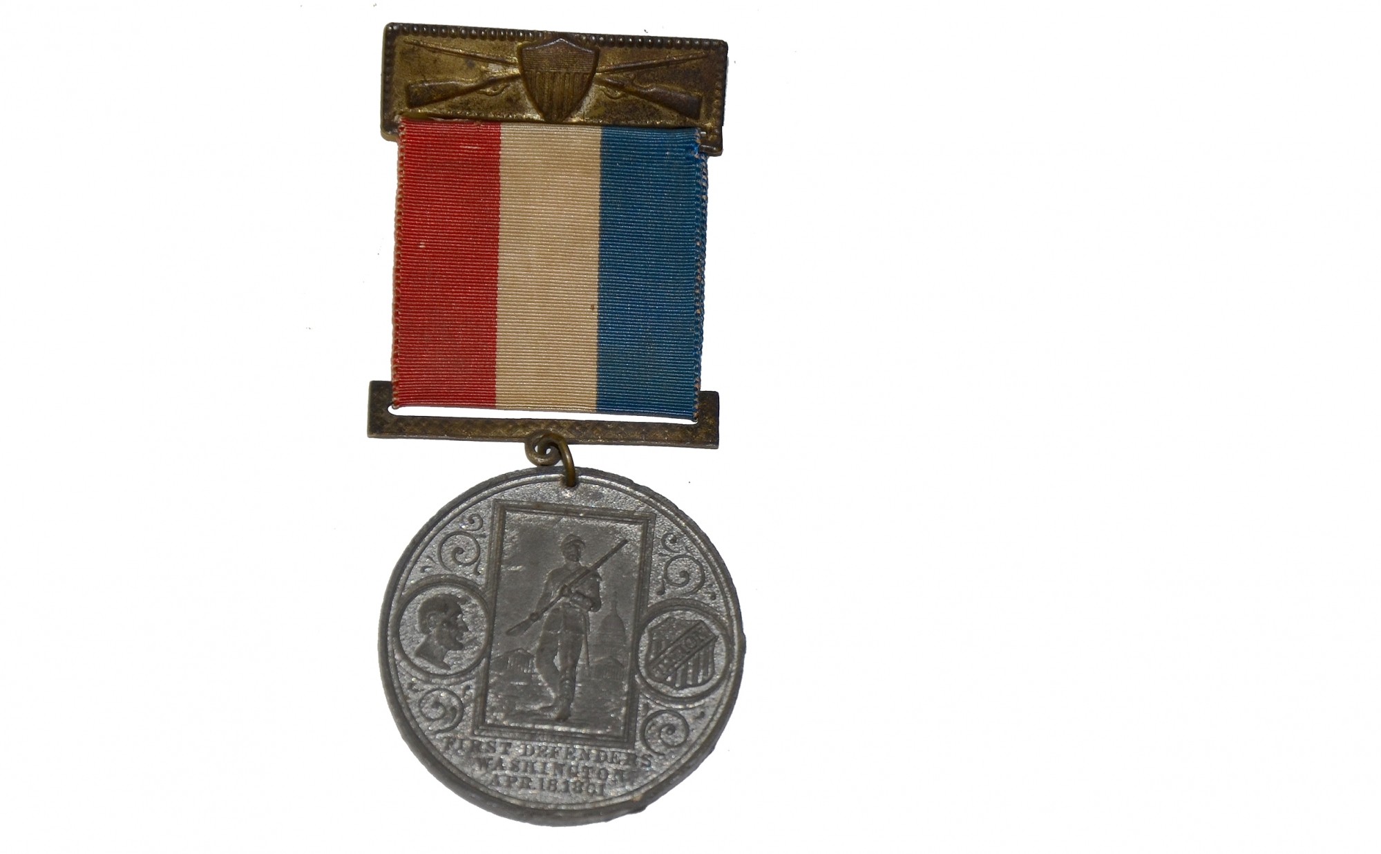 G.A.R. MEDAL- FIRST DEFENDERS — Horse Soldier