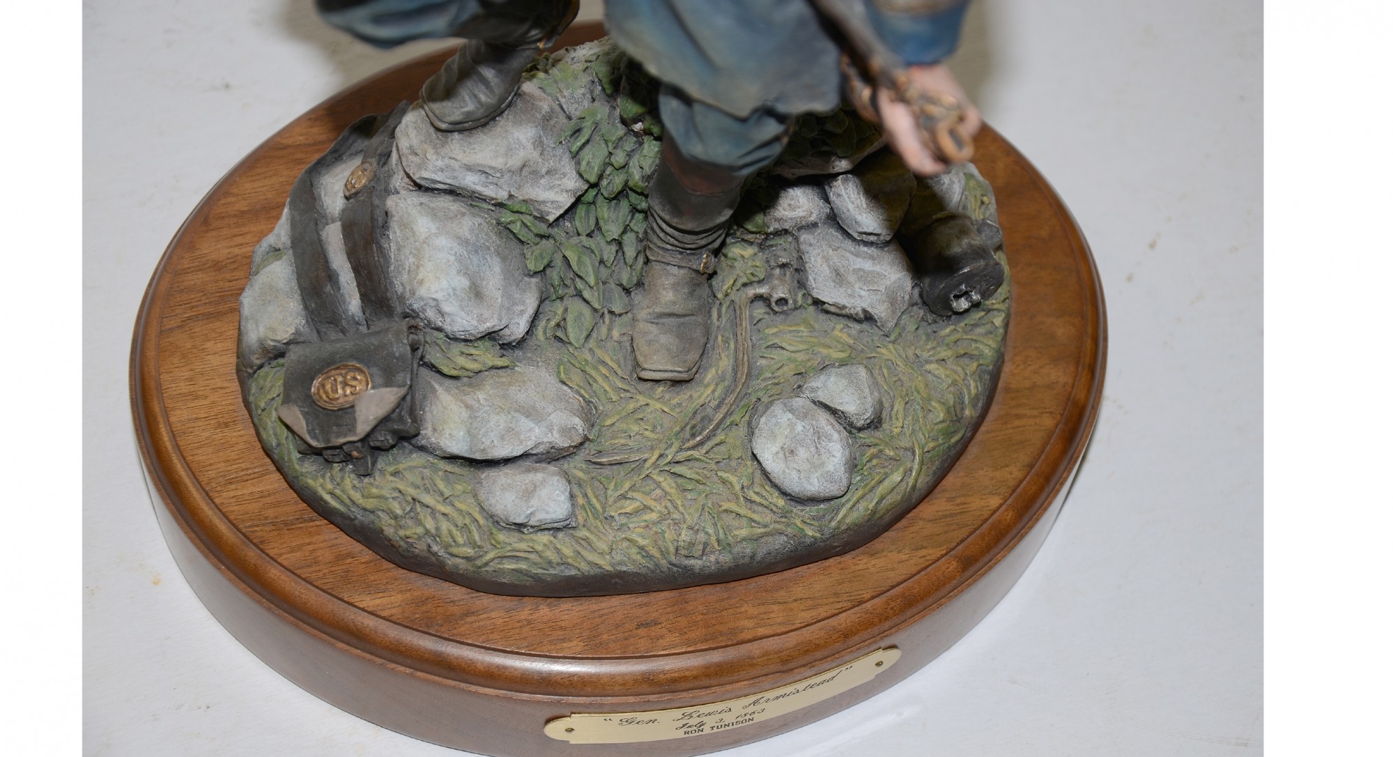 HAND-PAINTED COLD CAST BRONZE BY RON TUNISON – “GEN. LEWIS ARMISTEAD ...