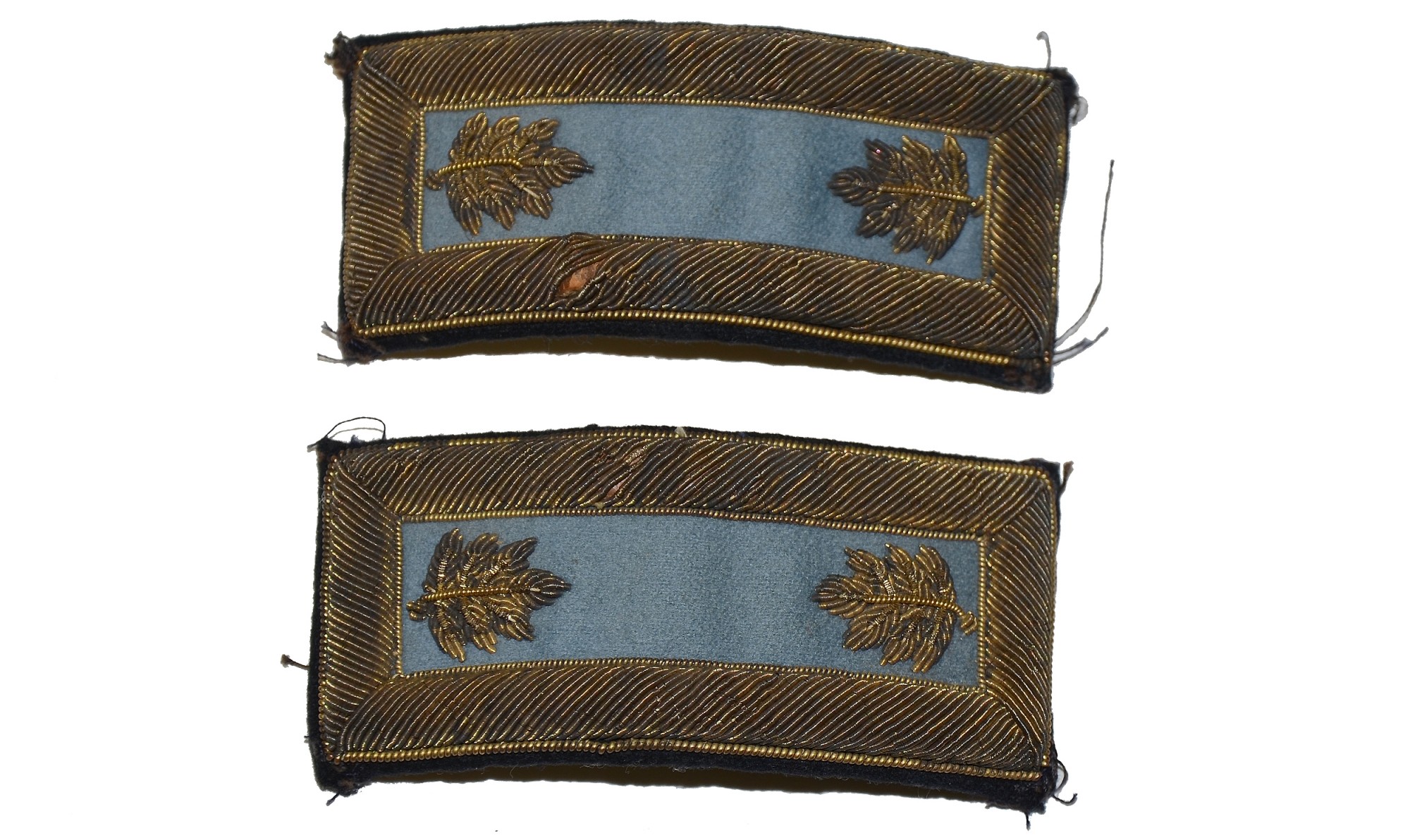 PAIR OF INDIAN WAR MAJOR’S SHOULDER STRAPS — Horse Soldier