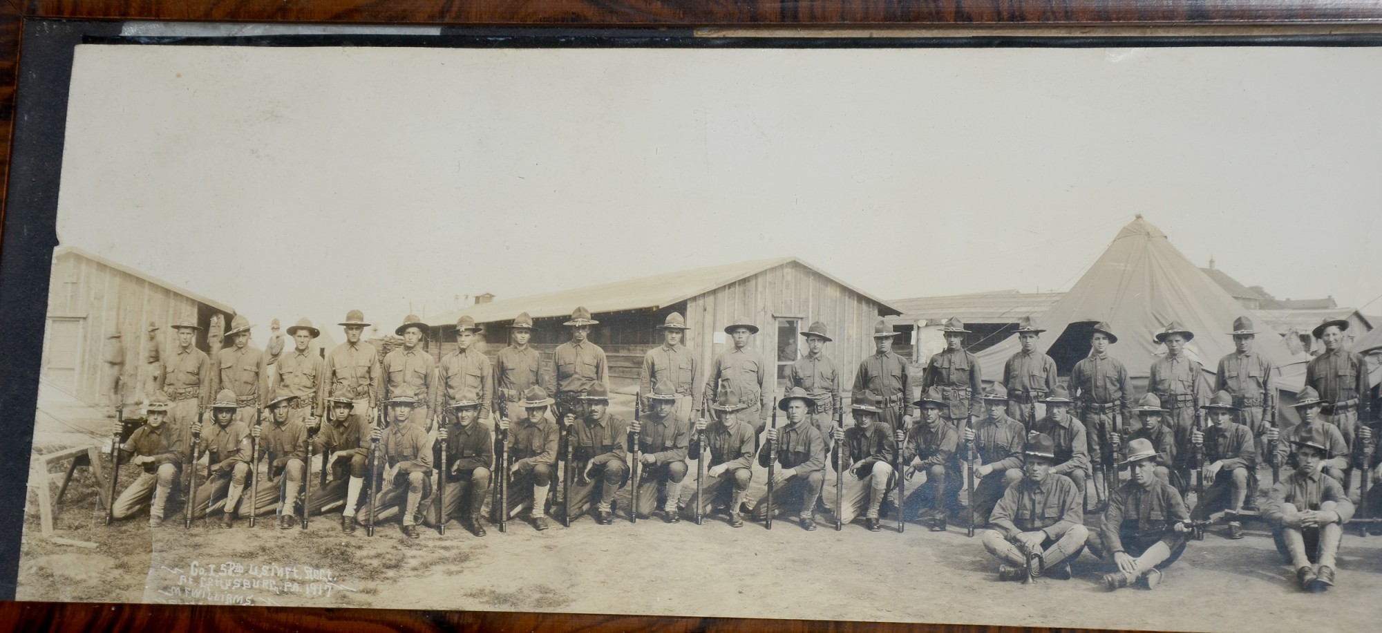 YARD LONG PHOTO OF THE 58TH US INFANTRY AT GETTYSBURG 1917 — Horse Soldier