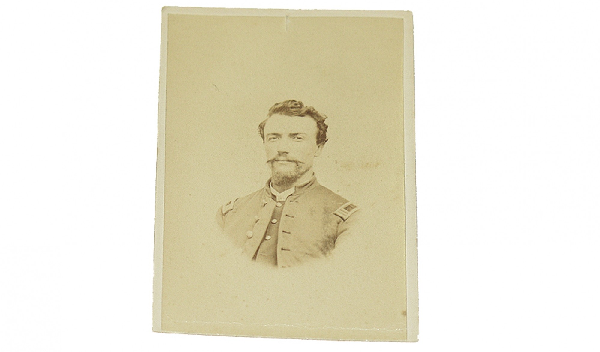 ID'D CDV BUST VIEW OF WILLIAM H. GREENE, 17TH MAINE - WOUNDED AT ...