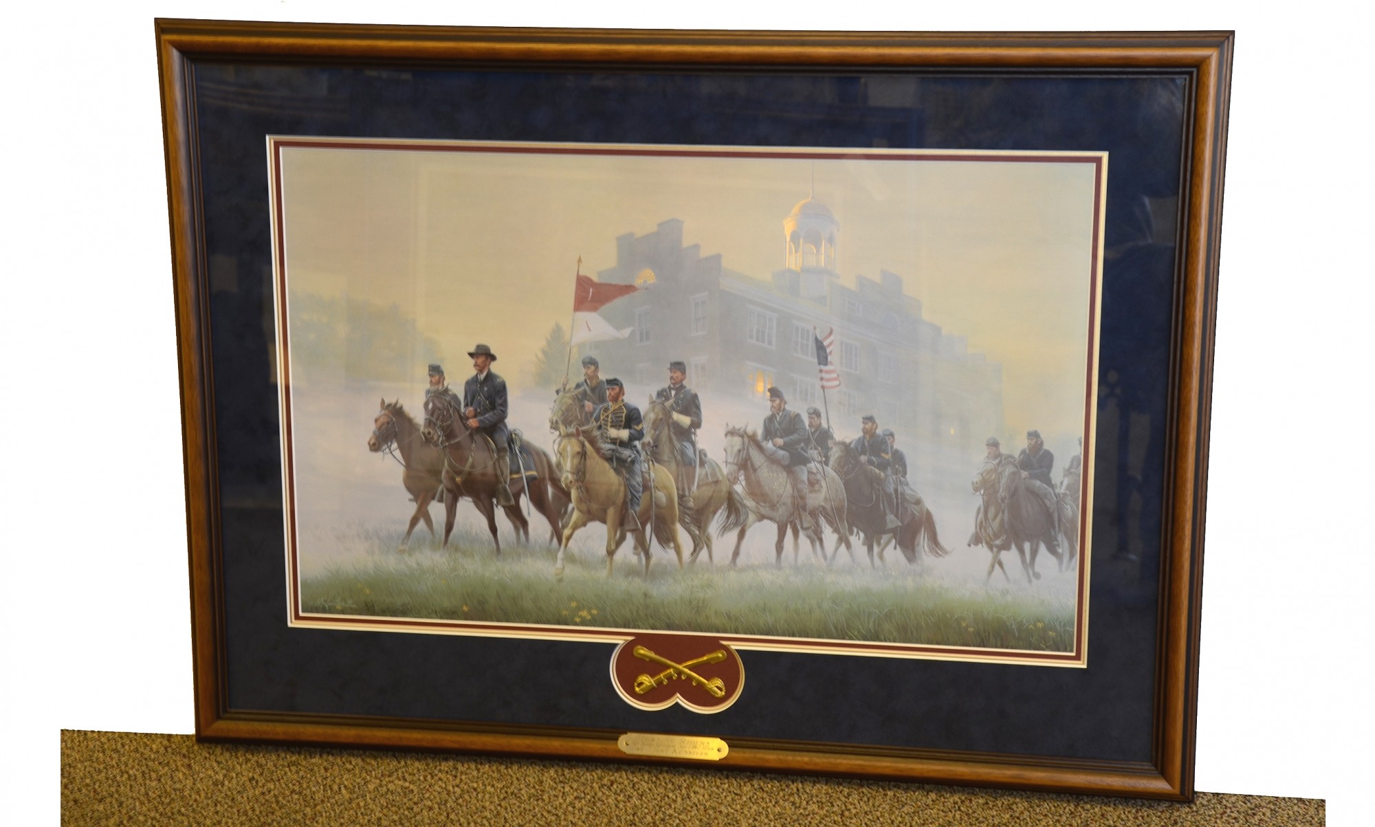 FRAMED PRINT – MORNING RIDERS by MORT KUNSTLER — Horse Soldier
