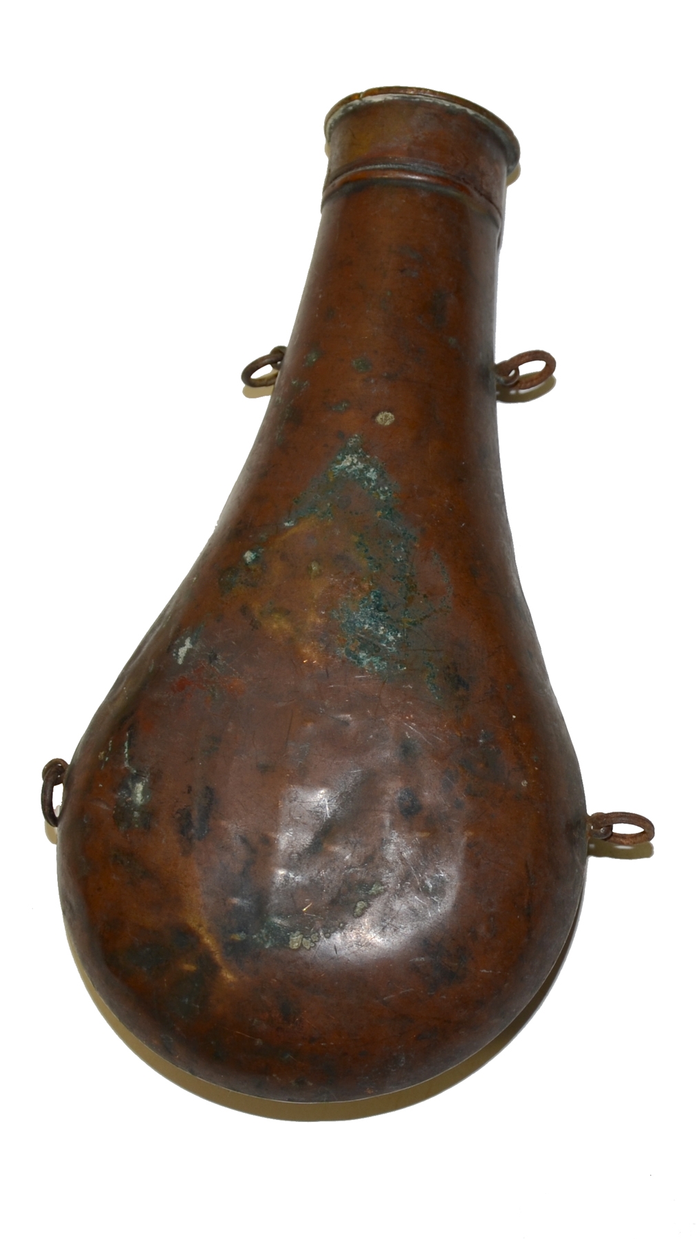 BRASS POWDER FLASK — Horse Soldier