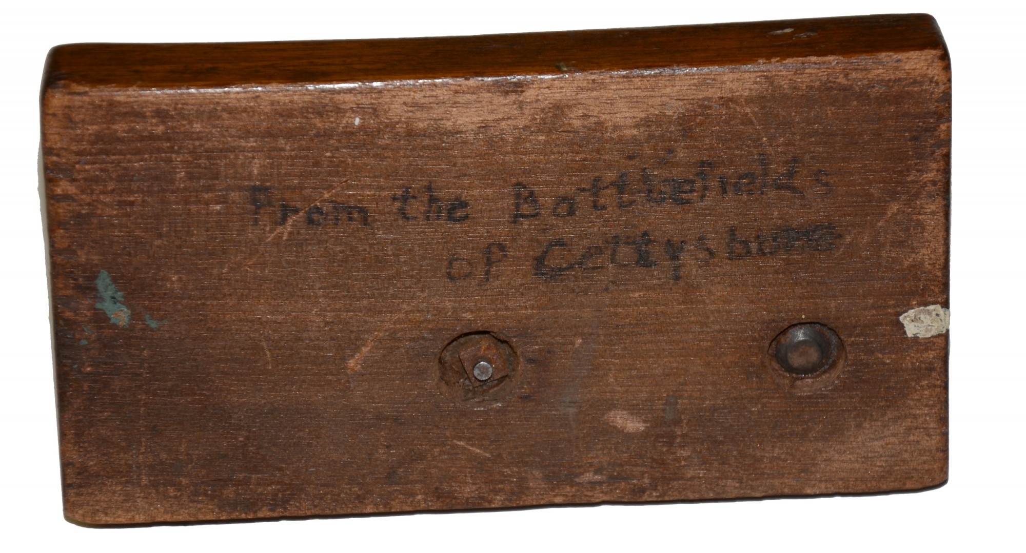 GETTYSBURG BATTLEFIELD “DESK SET” OF RELICS — Horse Soldier