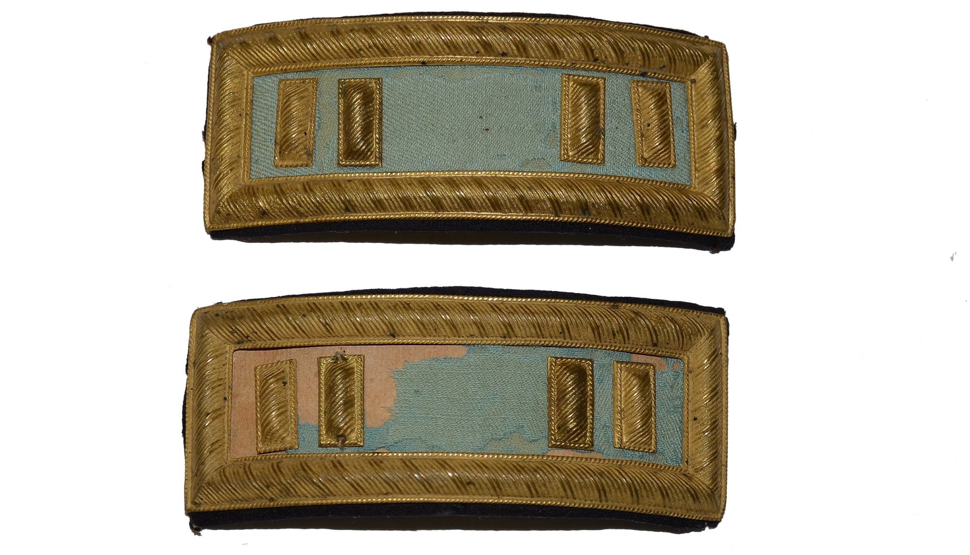 PAIR OF SMITH PATENT CAPTAIN’S SHOULDER STRAPS WITH OUTSTANDING 1861 ...