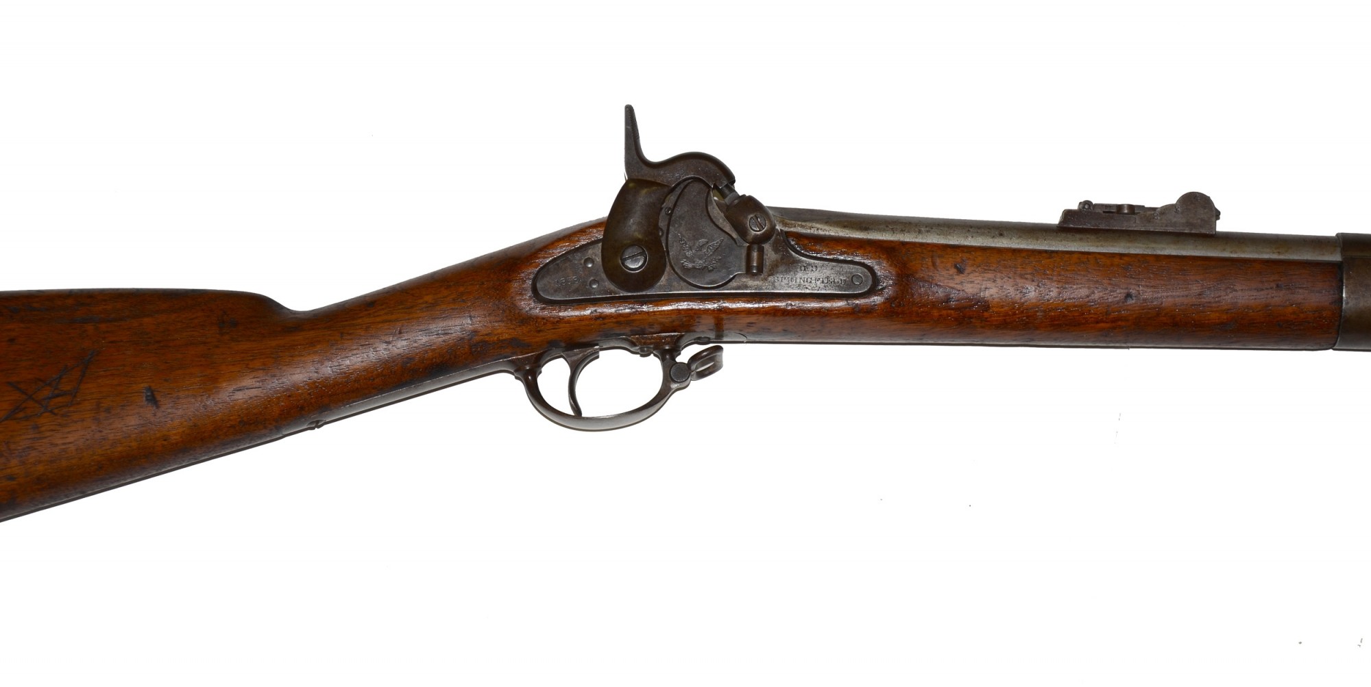 SPRINGFIELD MODEL 1855 RIFLE-MUSKET DATED 1858 — Horse Soldier