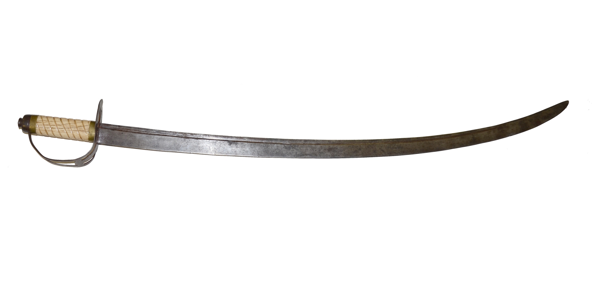 EARLY BONE-HANDLED SABER WITHOUT SCABBARD — Horse Soldier
